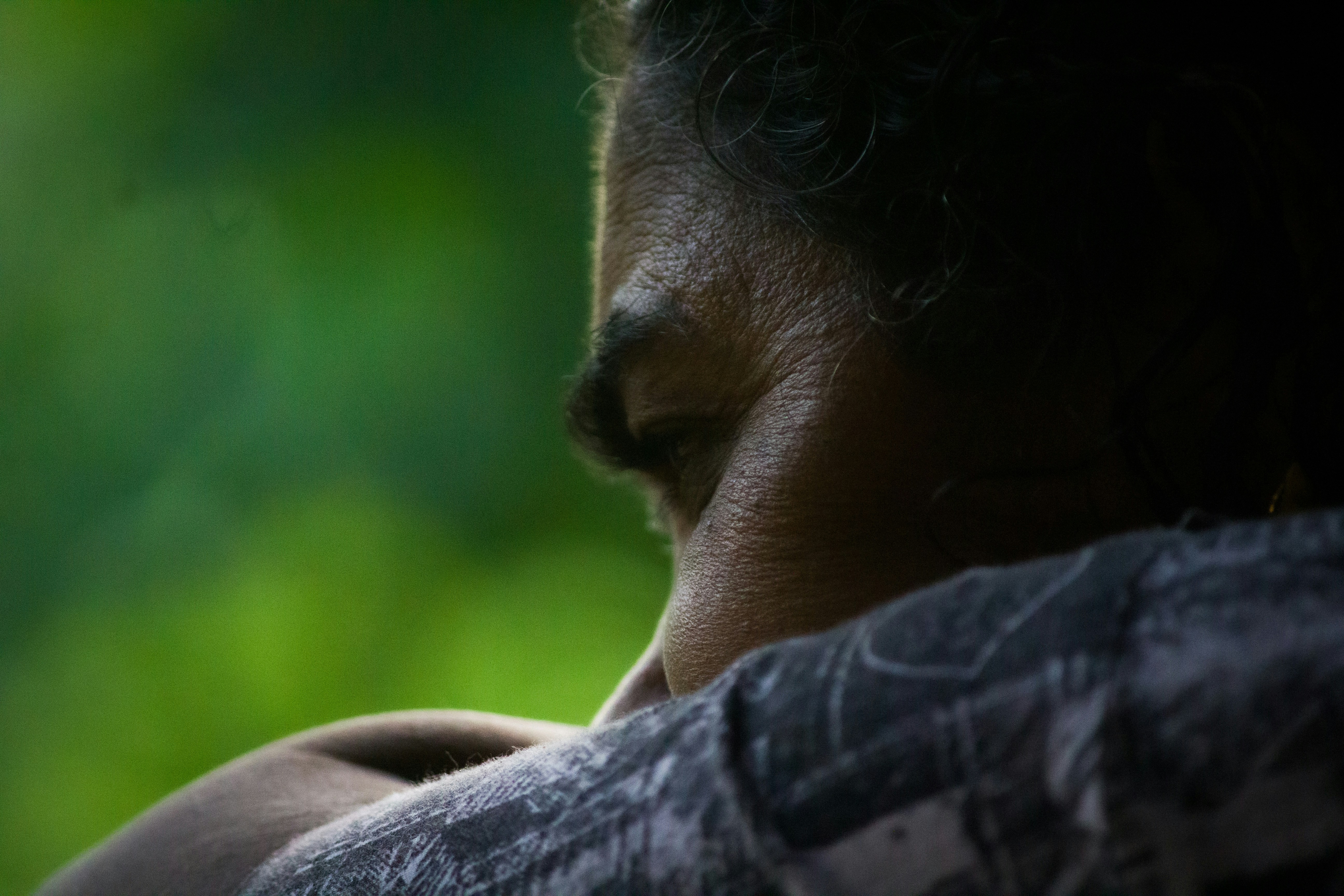 Shadowed Contemplation: A Close-Up of Quiet Identity