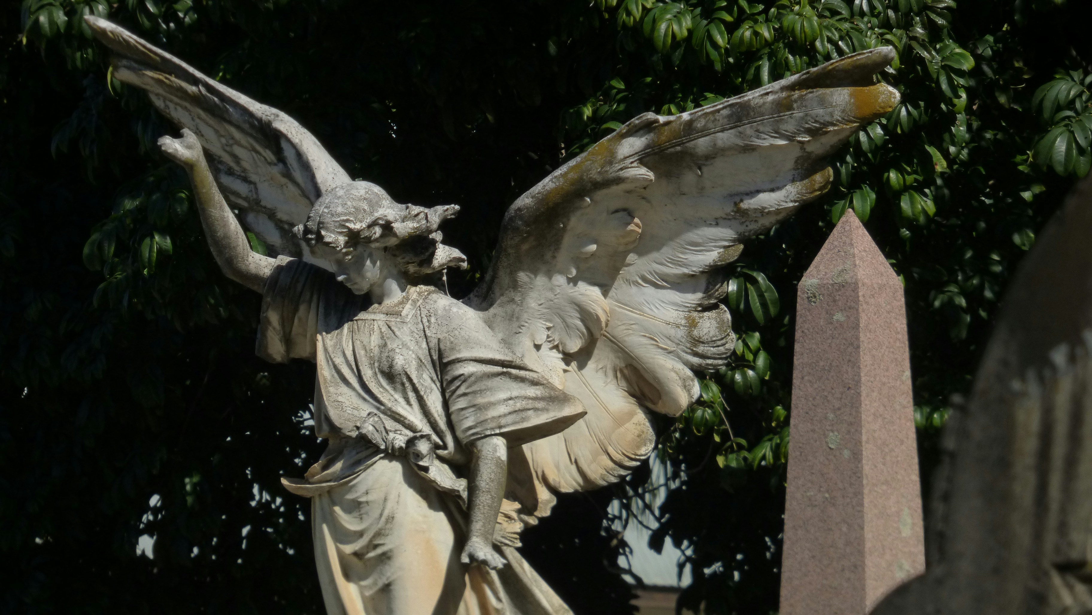 Winged Guardian and Obelisk