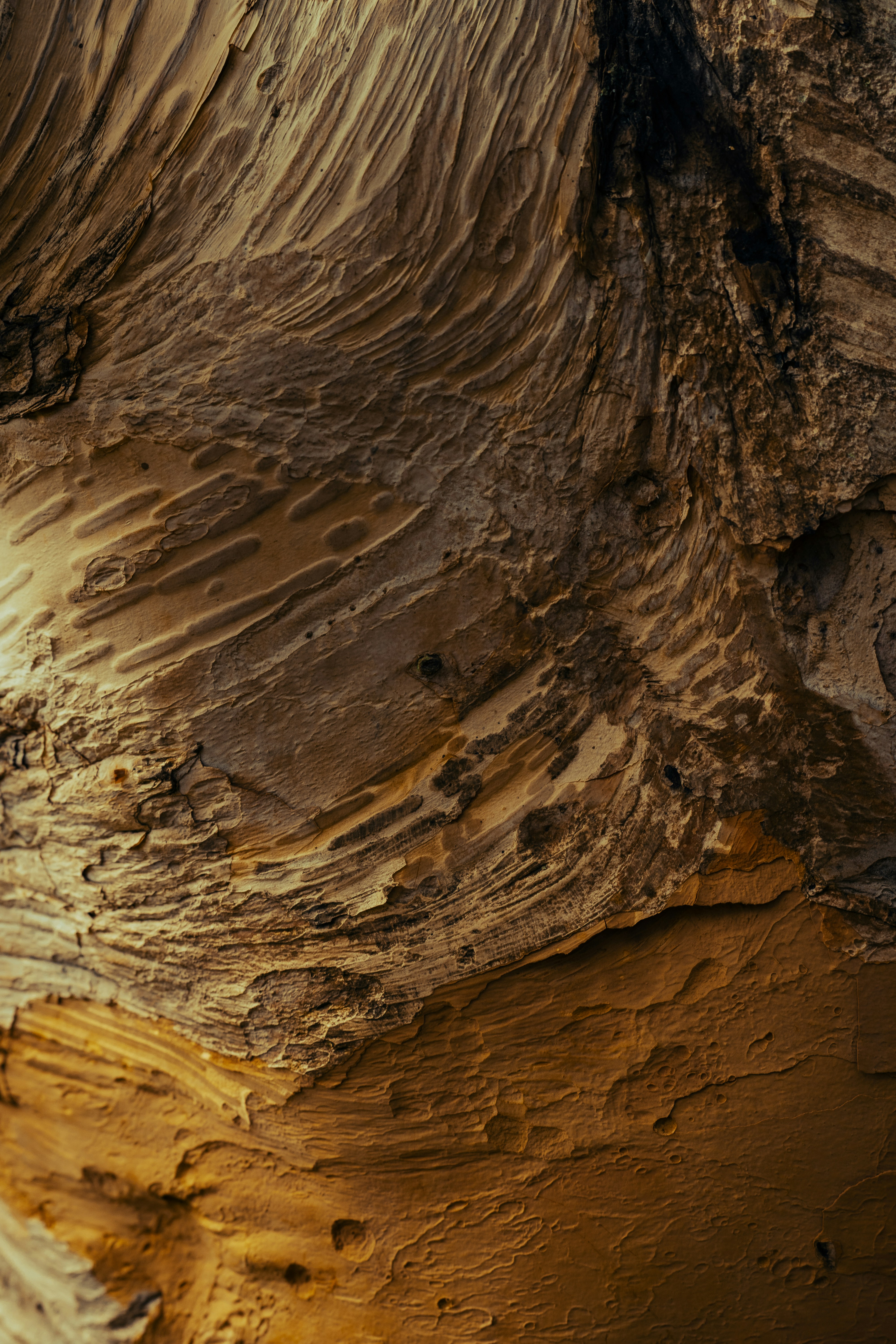 Layered Echoes in Rust: Weathered Stone Textures