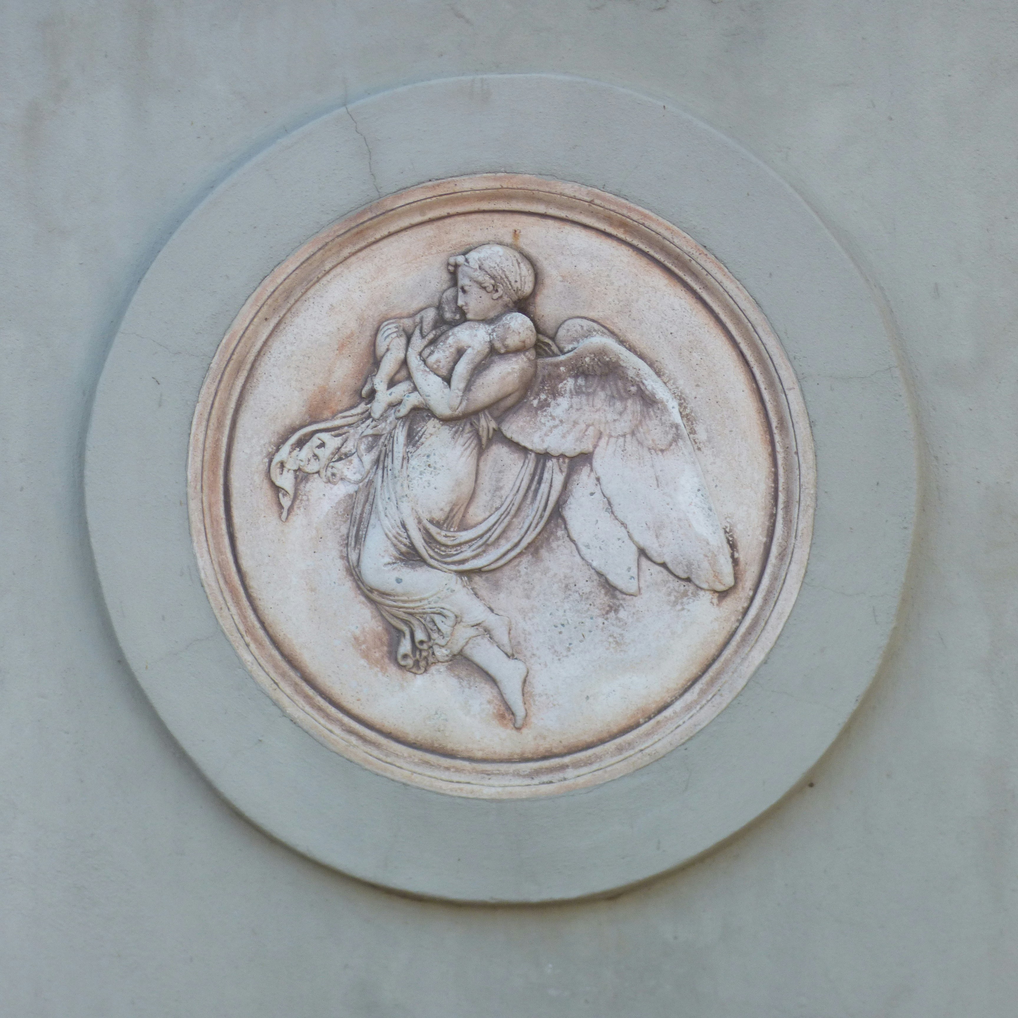 Winged Relief in a Circular Medallion