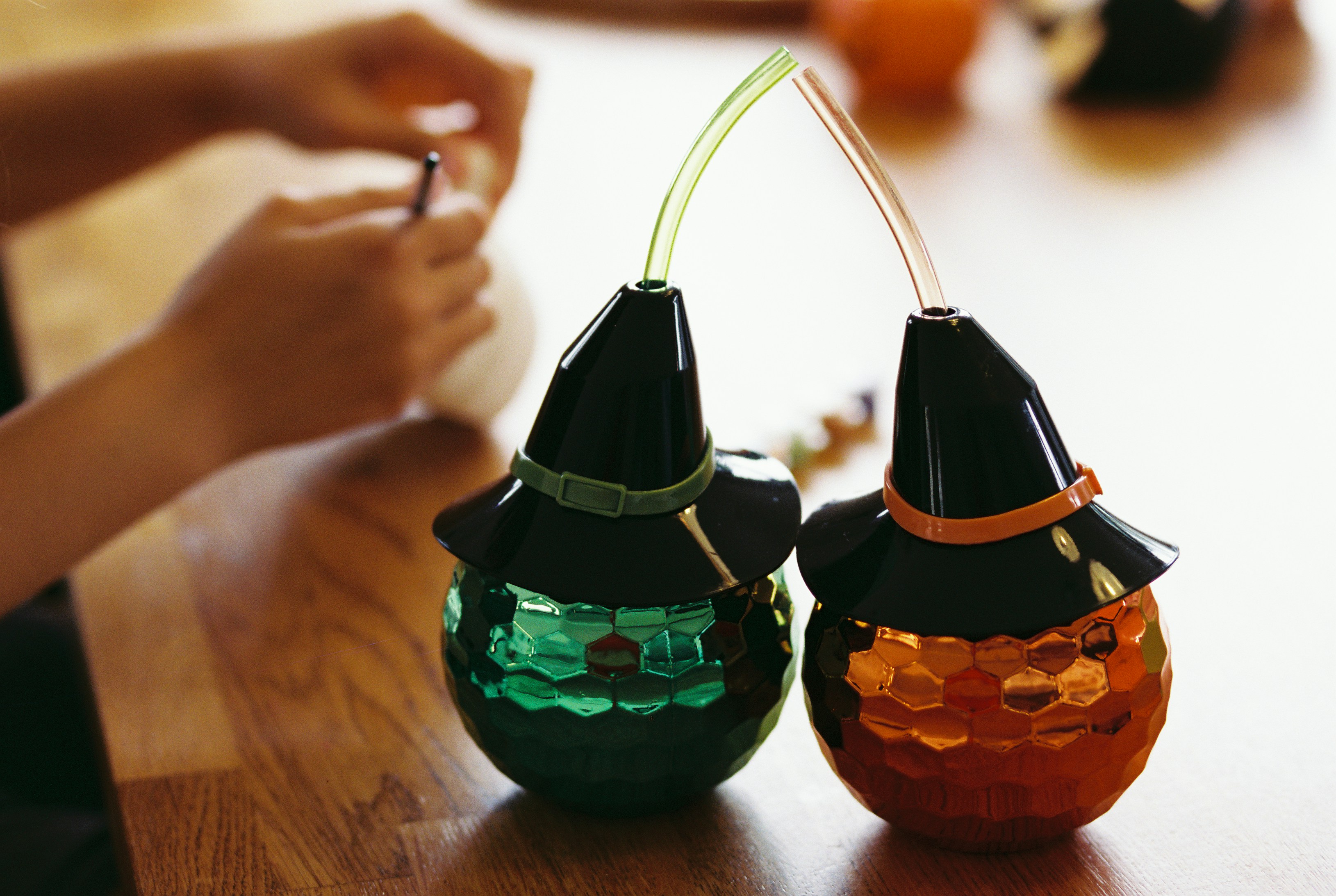 Two Tiki Hydration Goblets Share a Quiet Moment on Wood