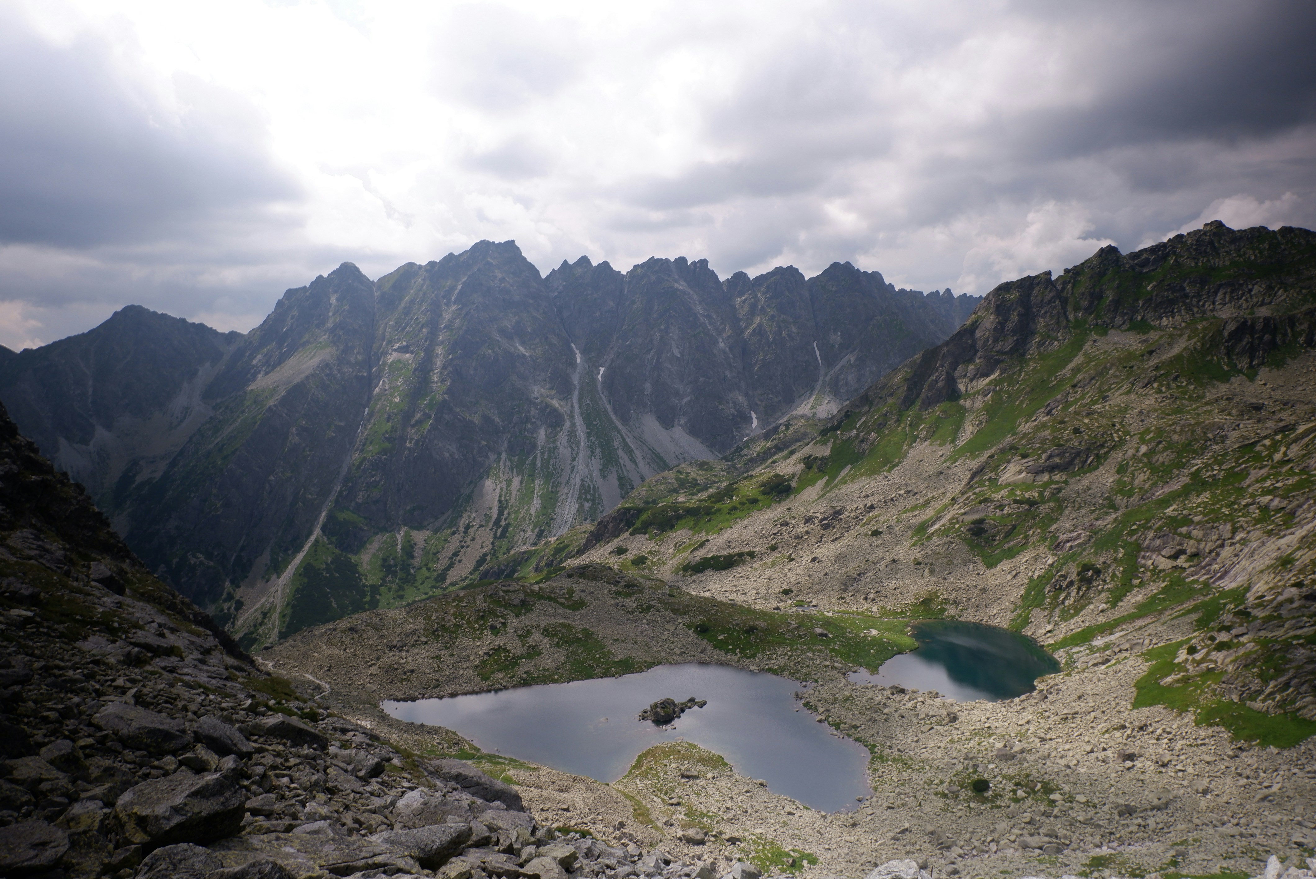 Hidden Tarn Among Jagged Peaks