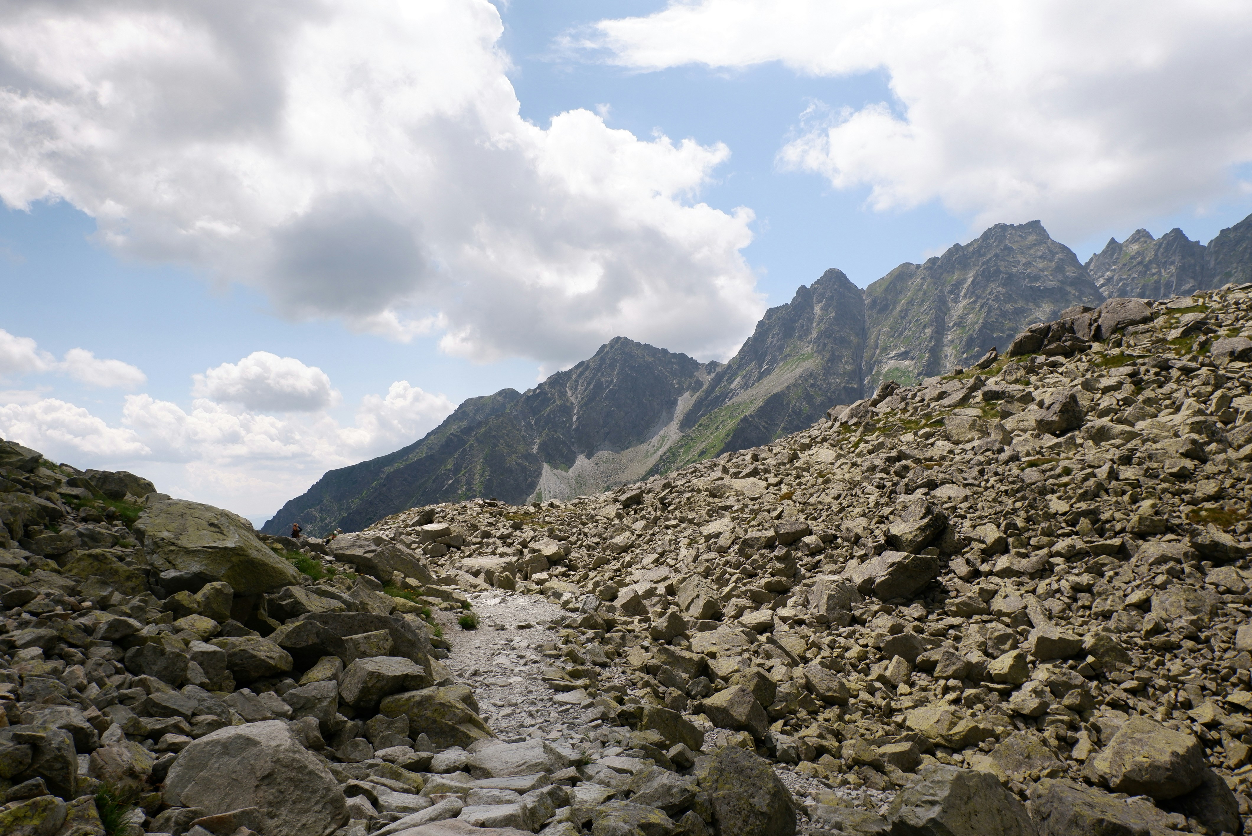 Rugged Pass Under a Crown of Peaks