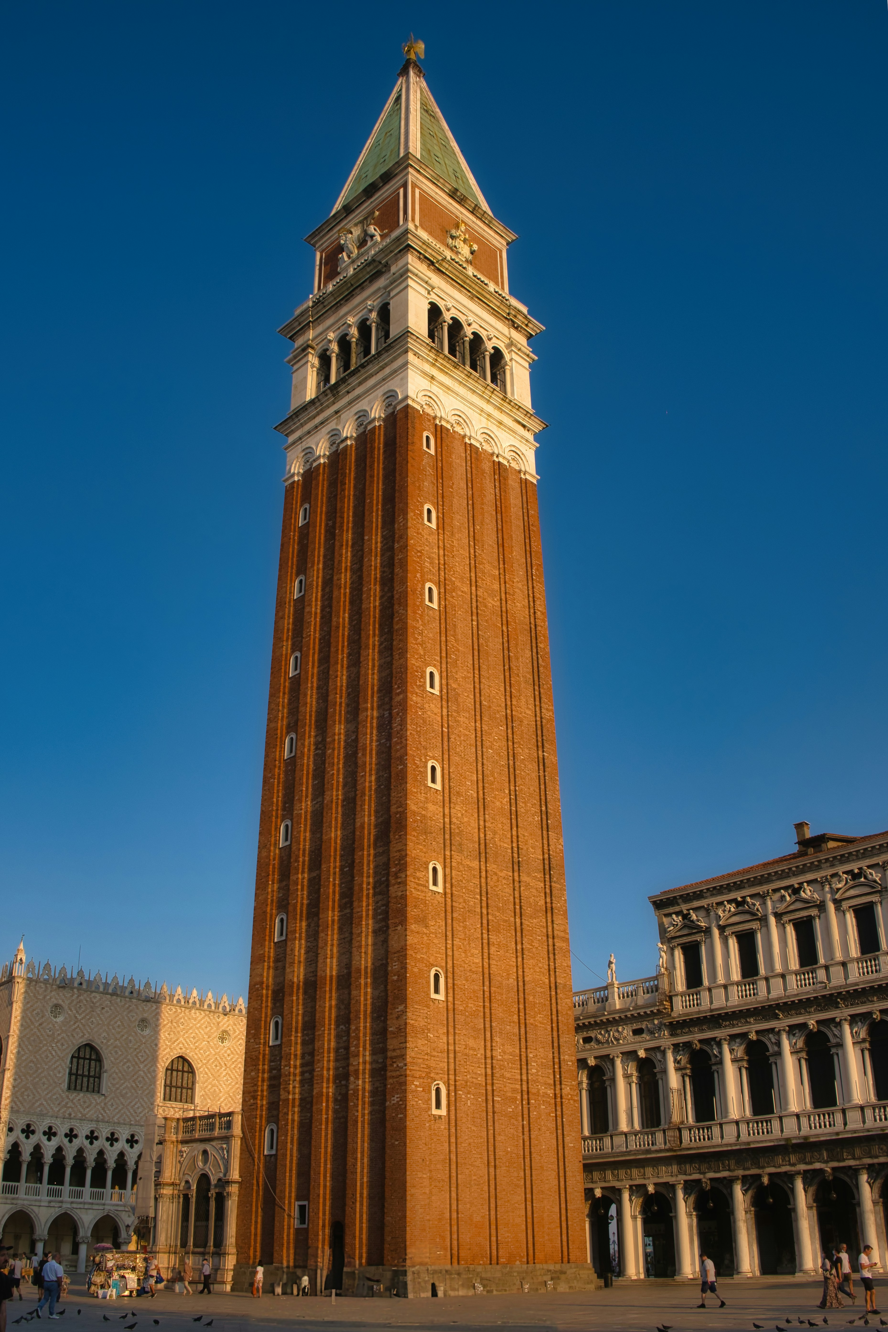 Venetian Tower Piercing a Cerulean Sky