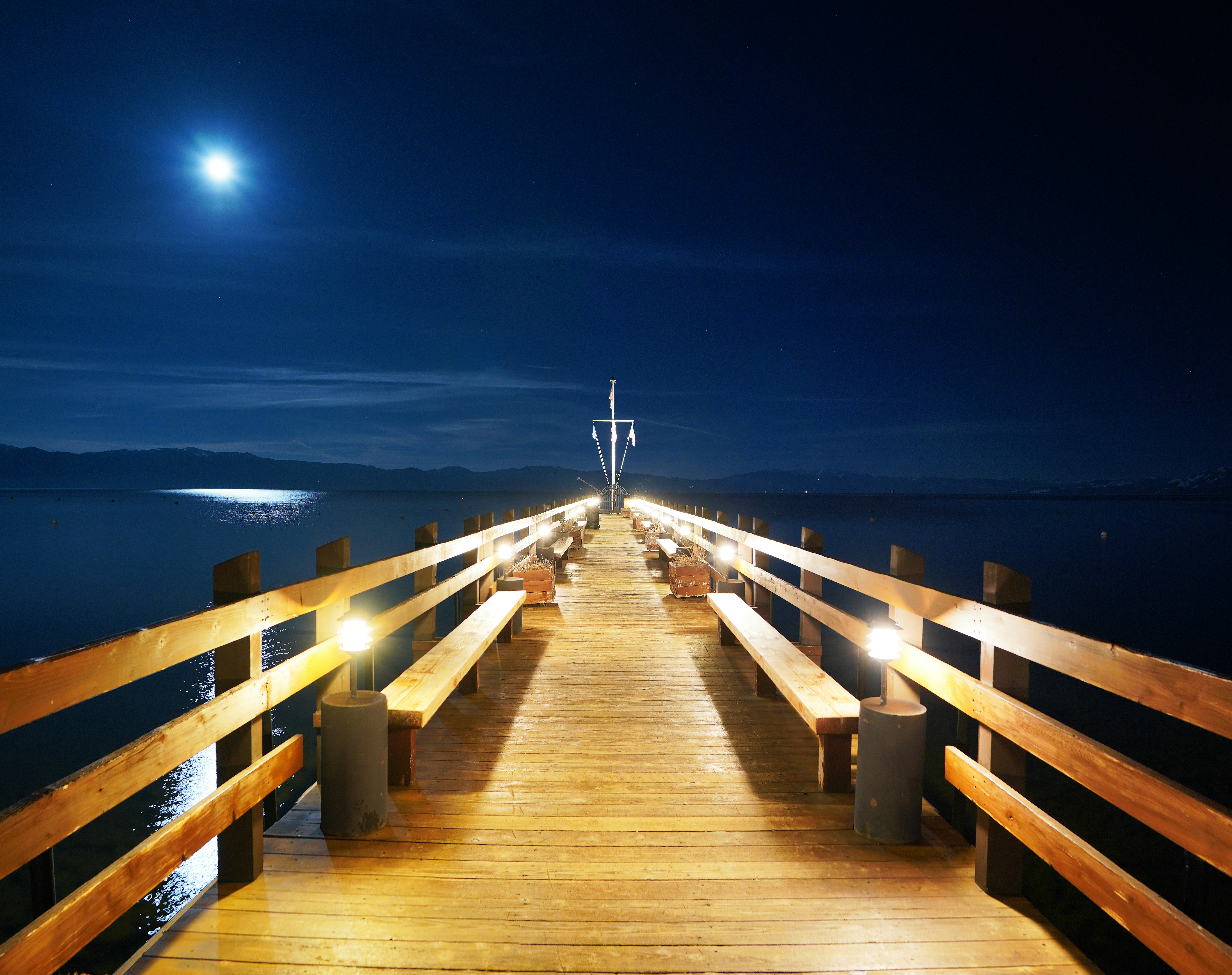 Moonlit Pier: A Lantern-Lit Path to the Quiet Horizon