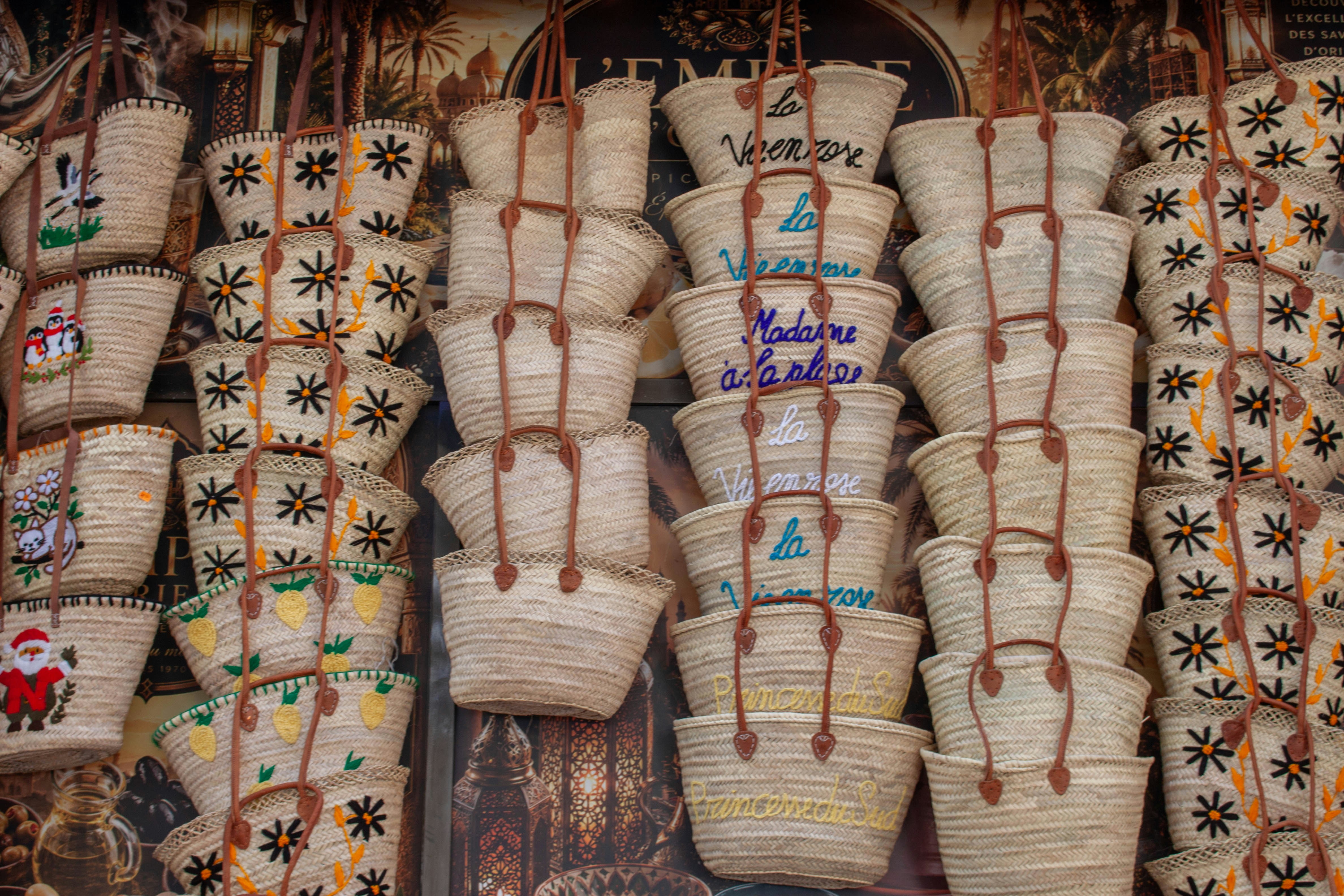 Basket Chorus: Handwoven Vessels Sing Under Warm Market Light