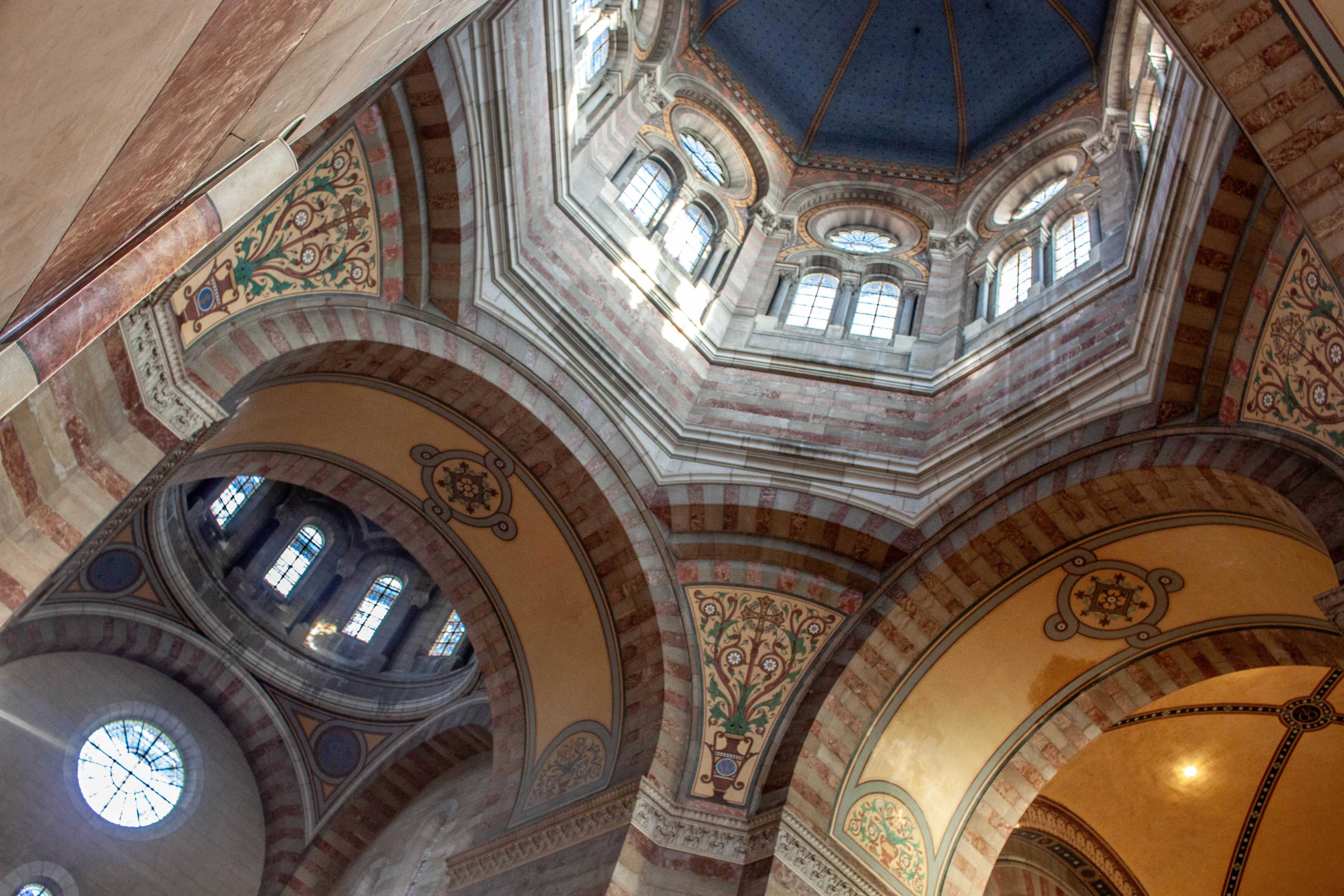 Ceiling Caligraphy: A Rooftop of Archways and Light