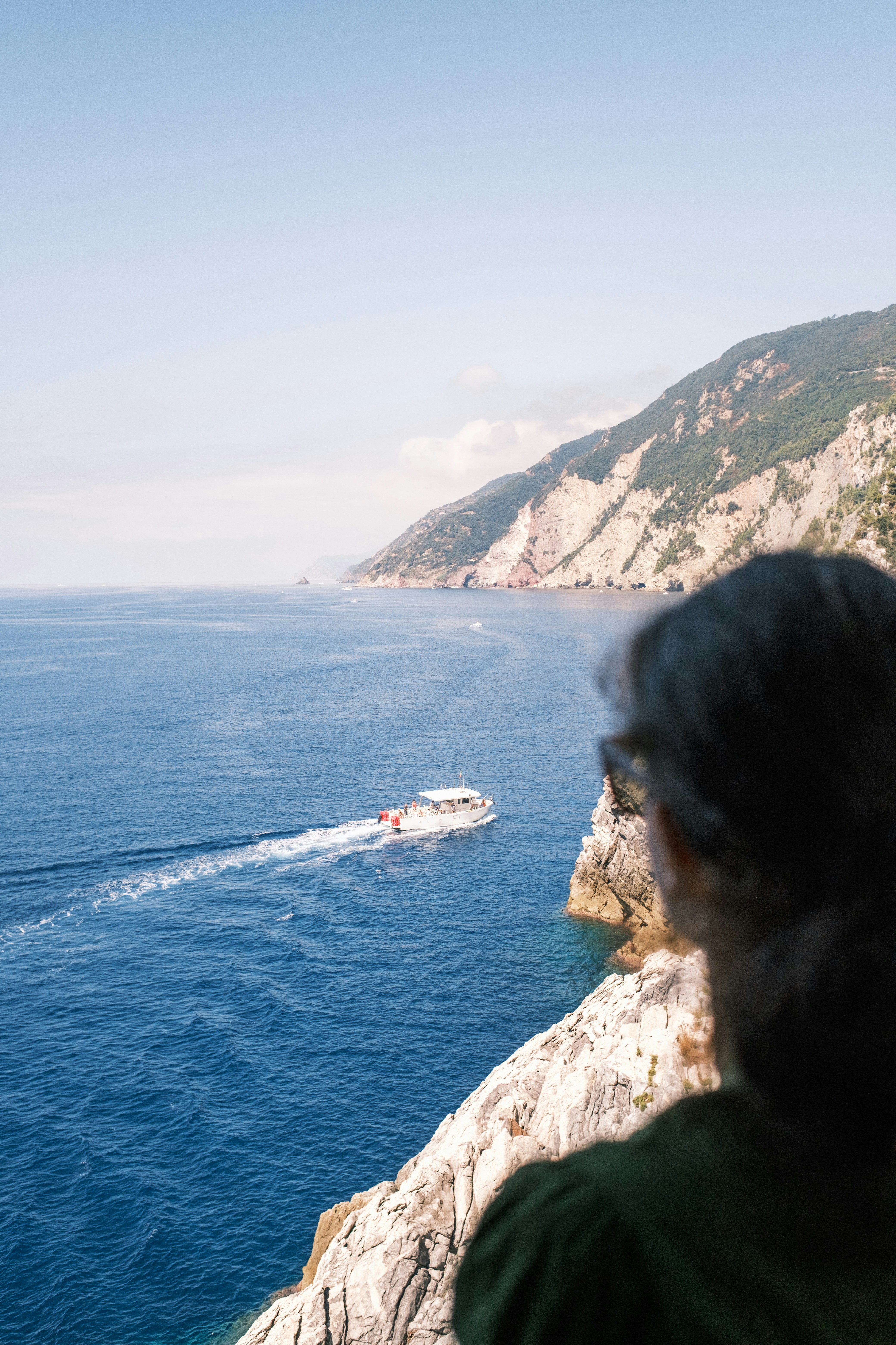 Overlooked Horizon: A Vessel Carves the Blue Quiet