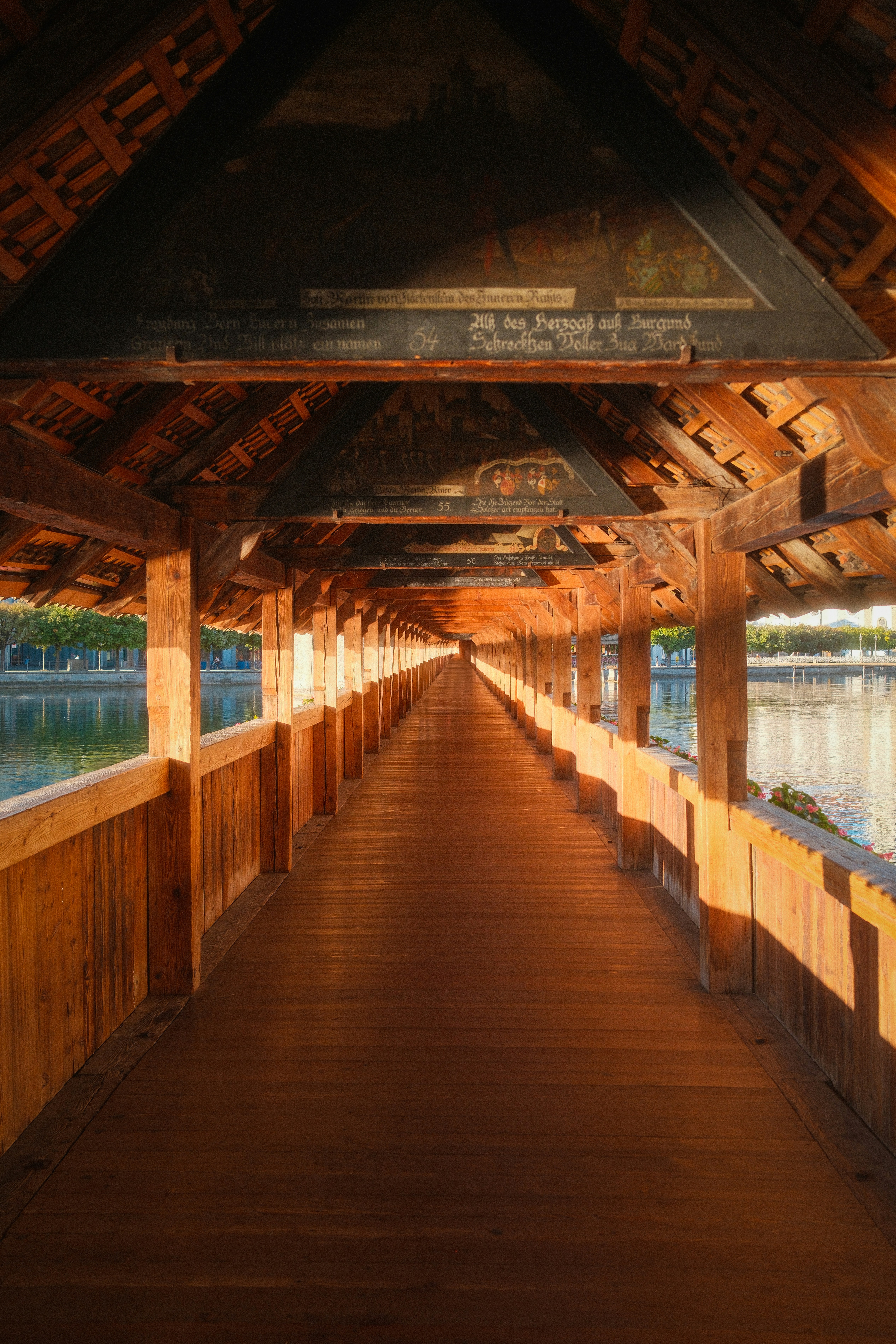 Lonely Veranda: A Wooden Walkway Toward the Horizon