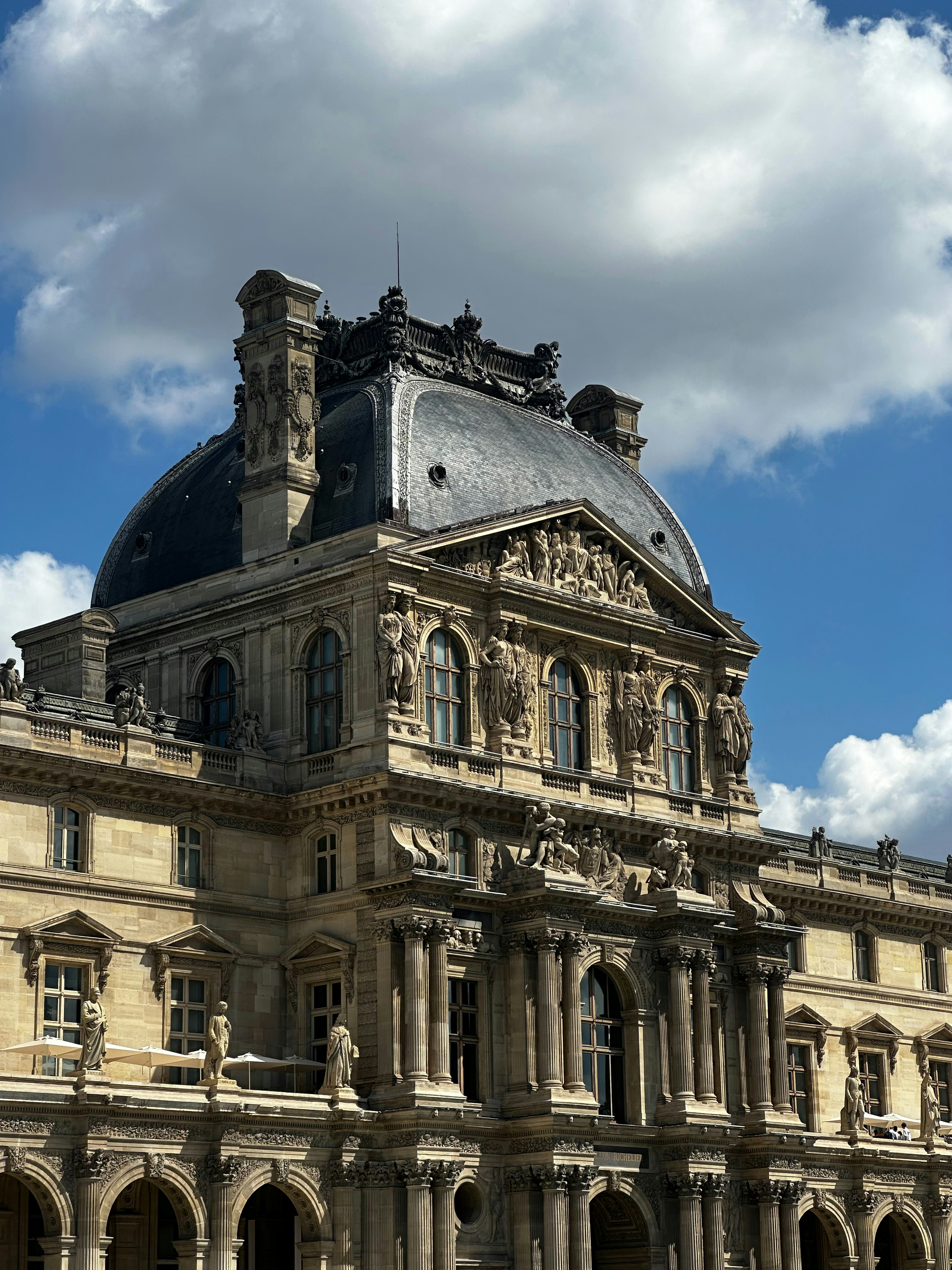 Stone Cathedral Facade under a Vivid Sky