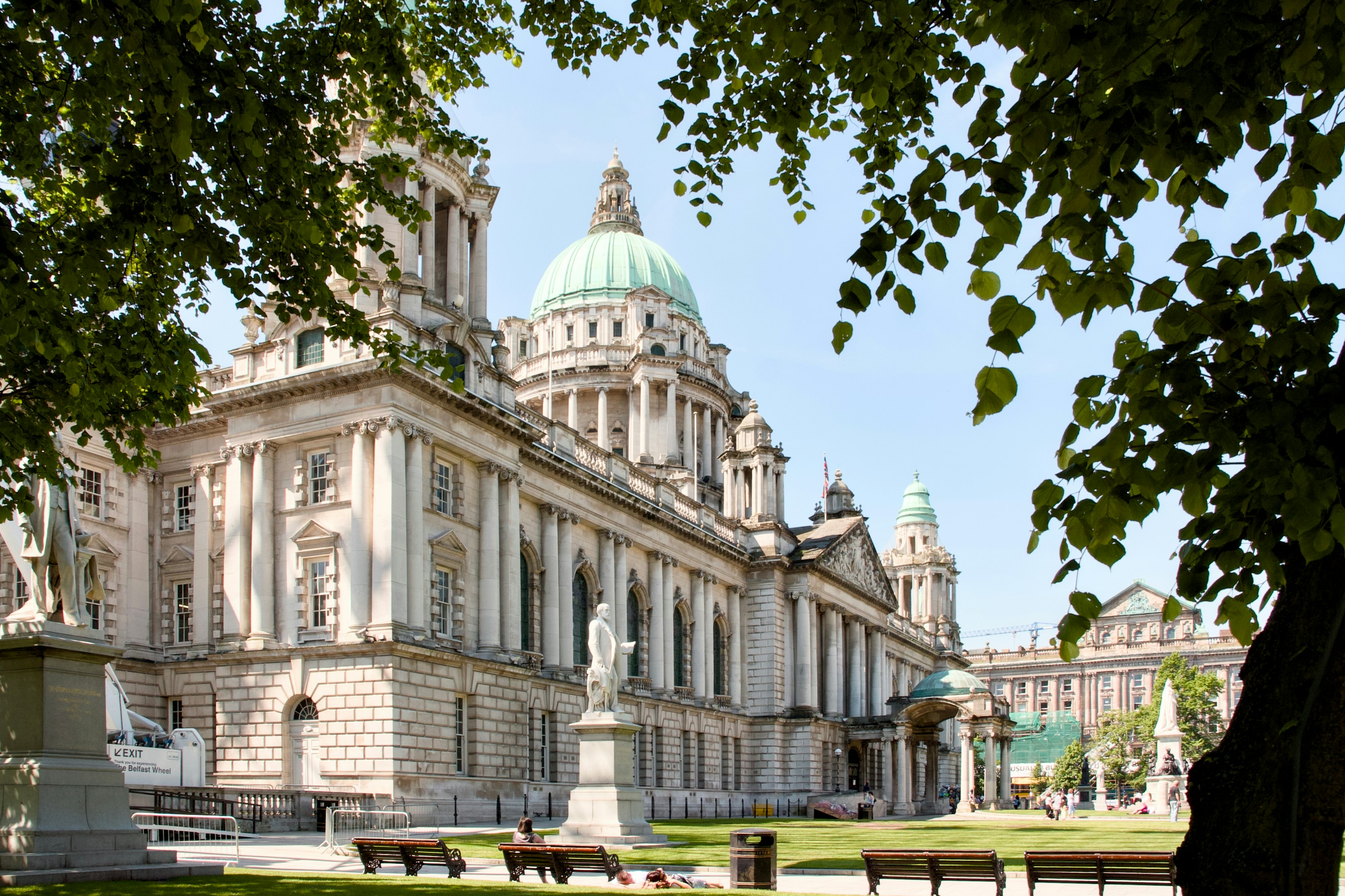 Beaux-Arts Majesty Framed by Green Canopy