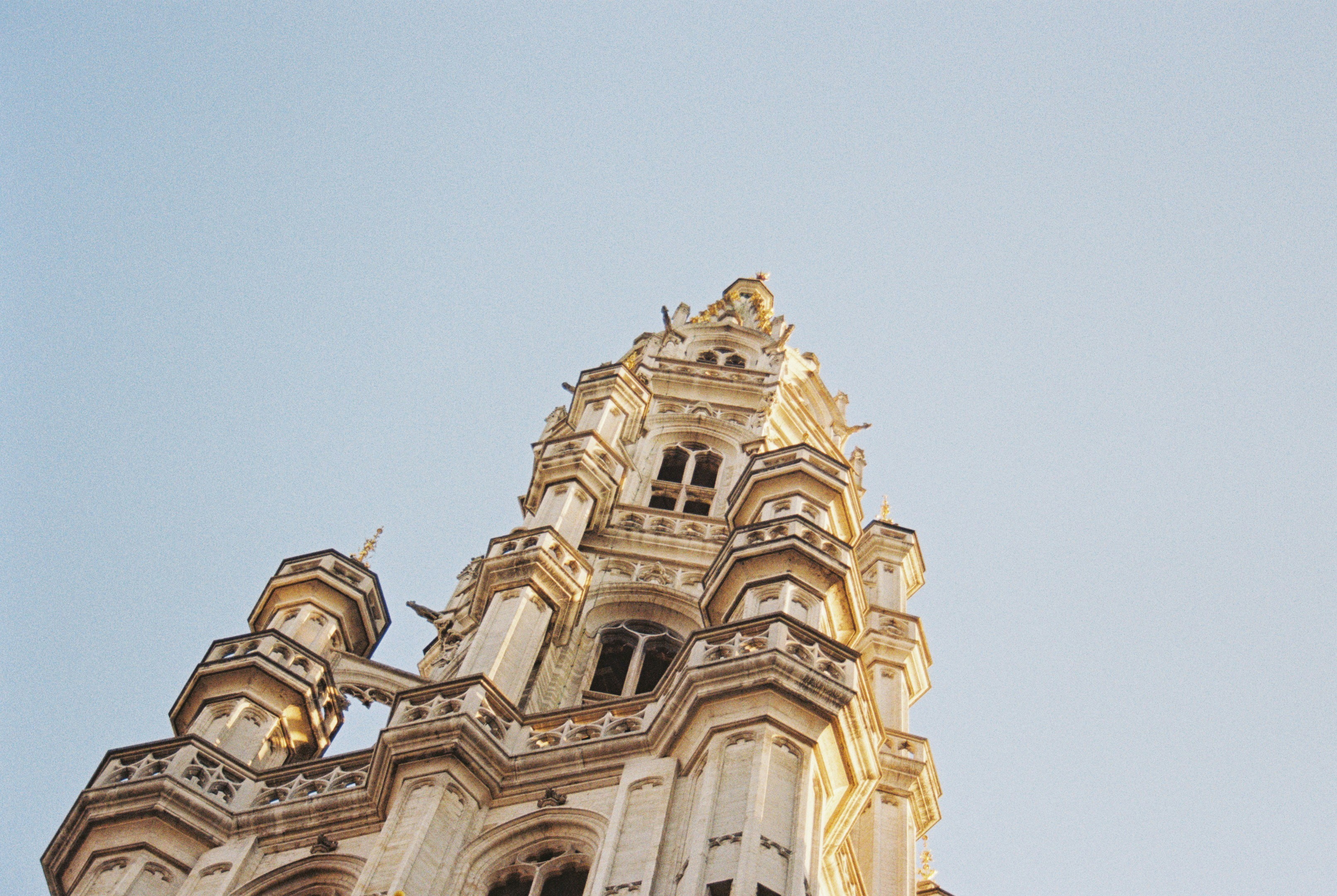 Towering Ornament: Baroque Pinnacle Reaching Toward the Sky