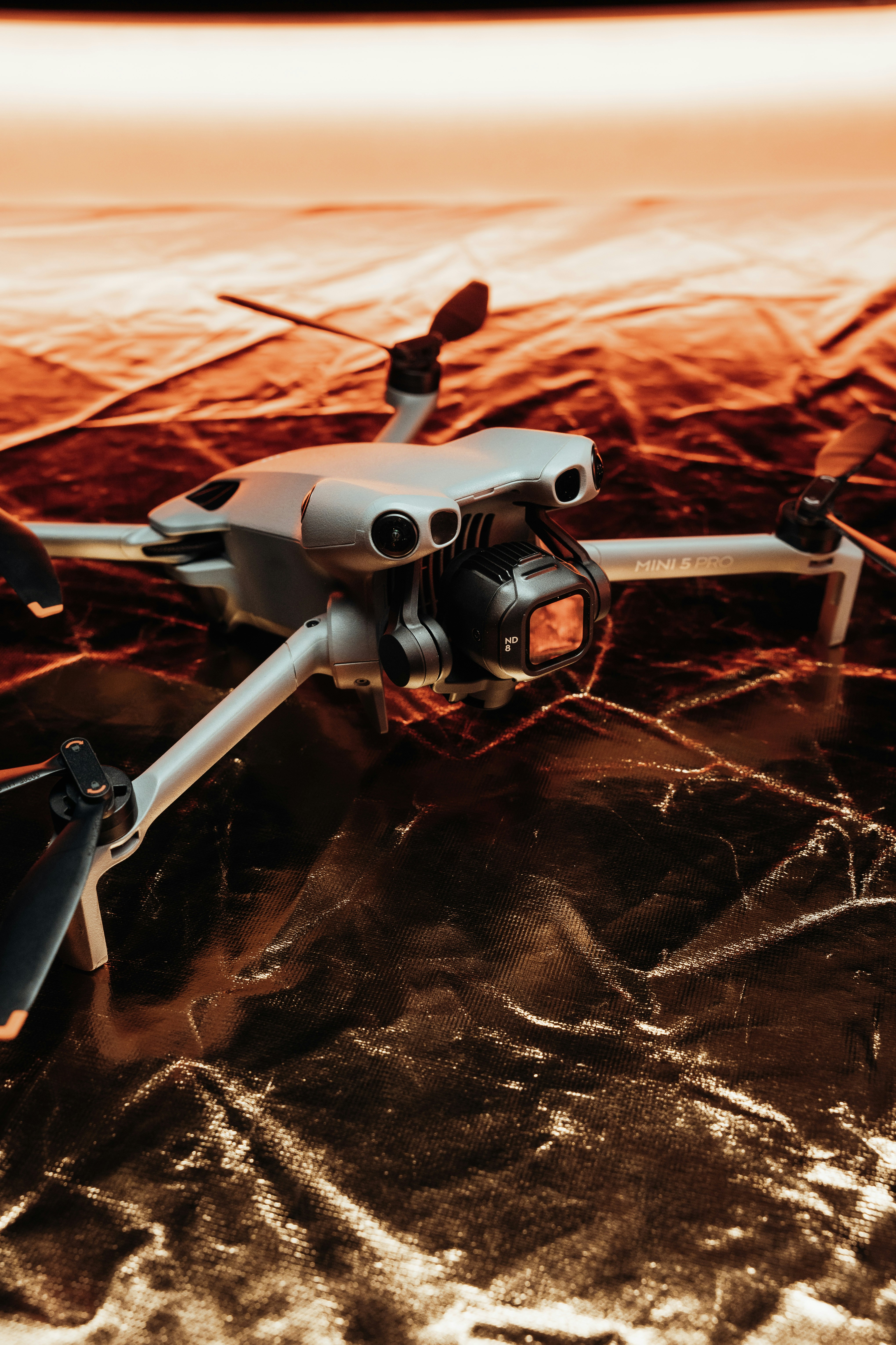 Aerial Creator: DJI-like Drone on a Crumpled Matte Surface