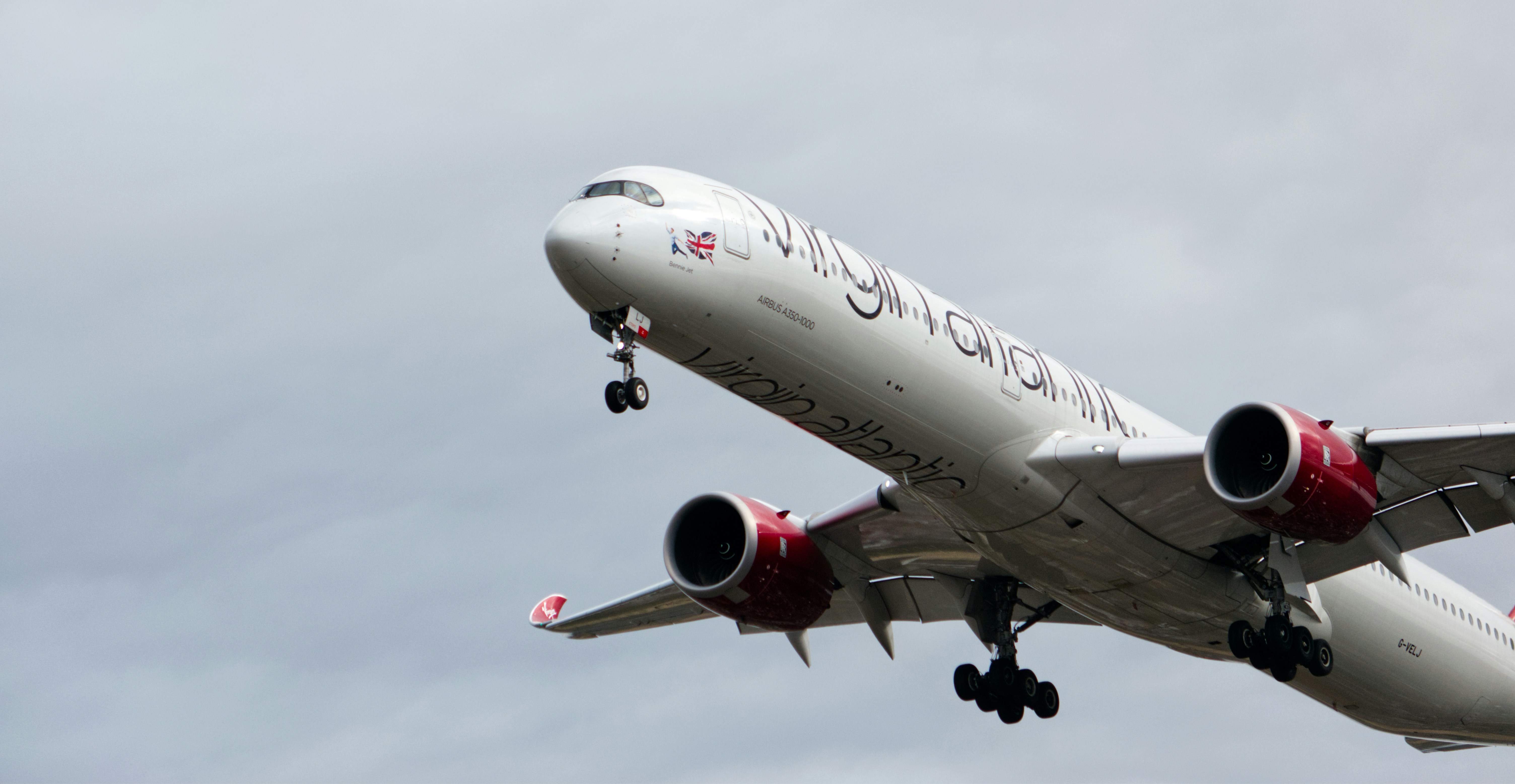  ascent over clouds: a Turkish Airlines wide-body in ascent