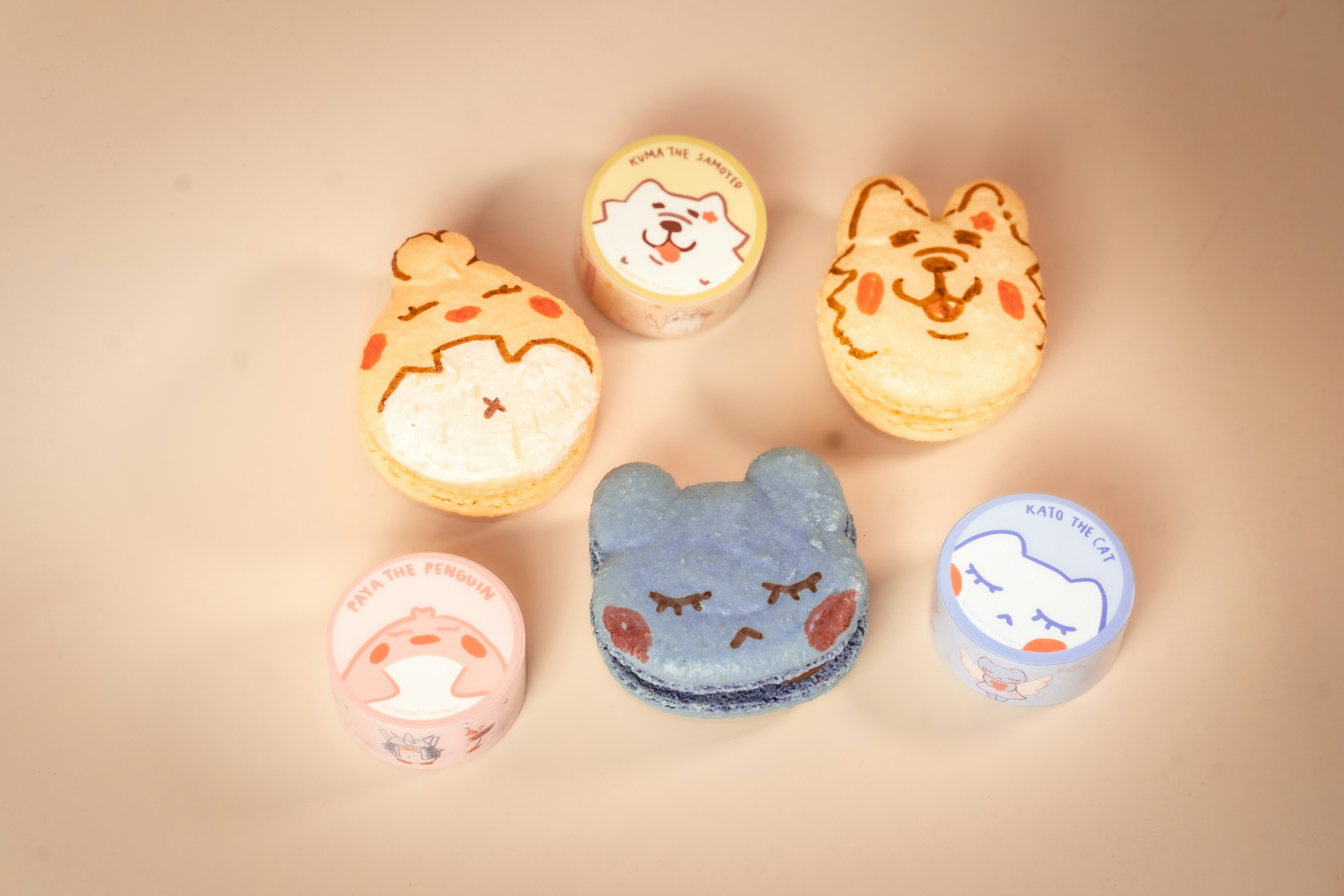 Sweet Puffs: A Cluster of Kawaii Cat Pastries