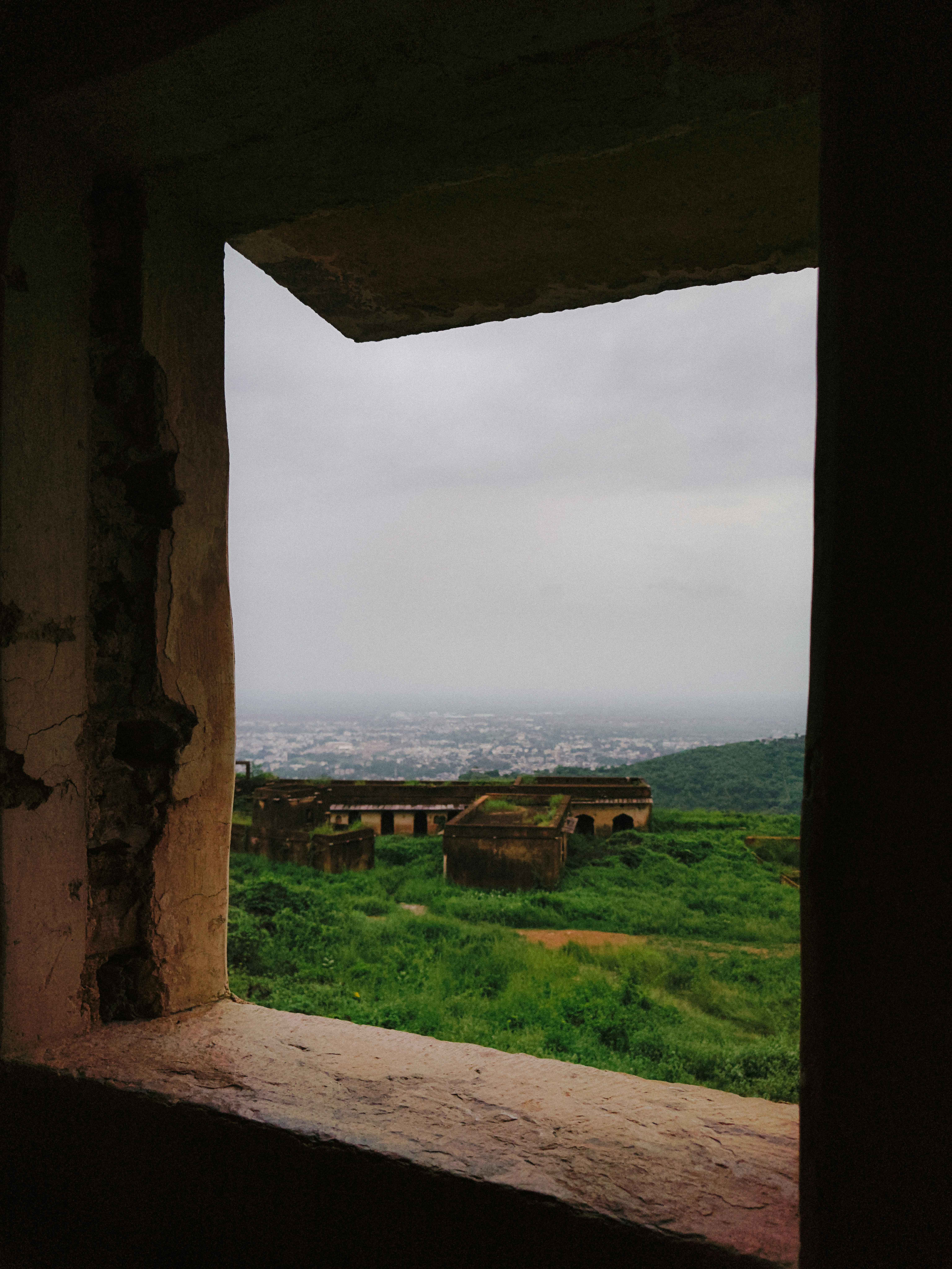 A Window to the Horizon: Ruins Framing a City View