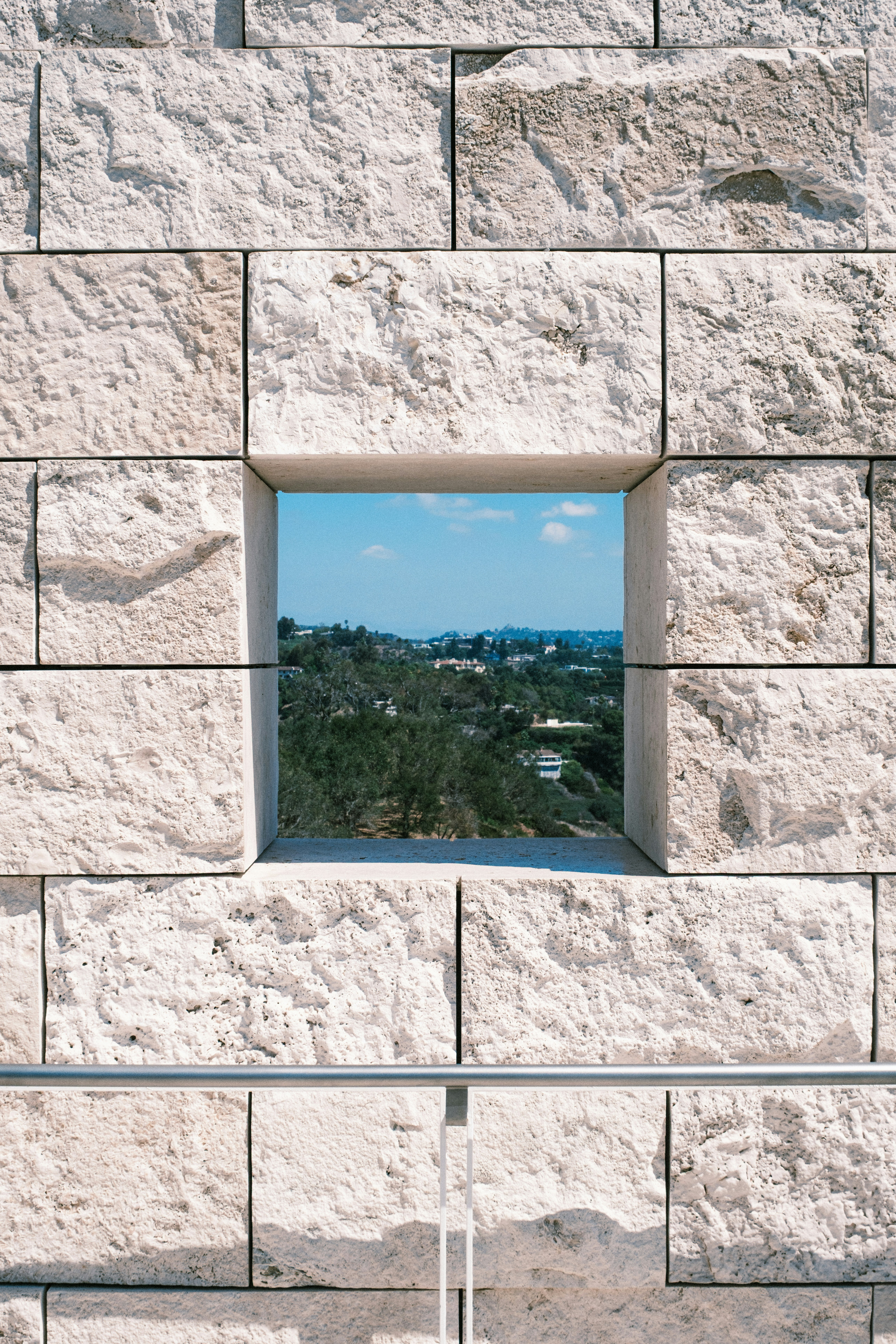 A Tiny Window to the World: Framed View Through Stone Walls