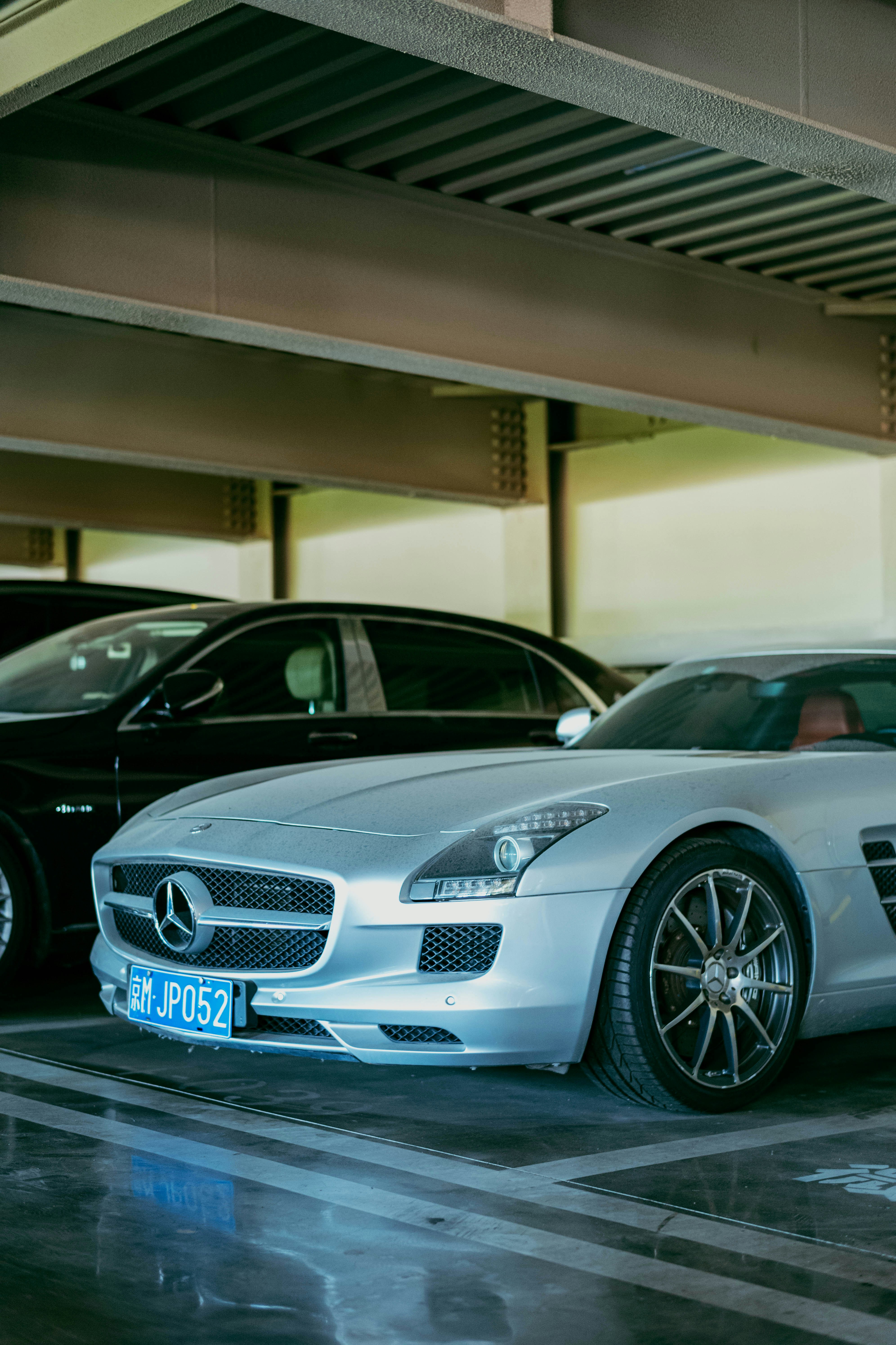 Silver Arrow in a Quiet Garage