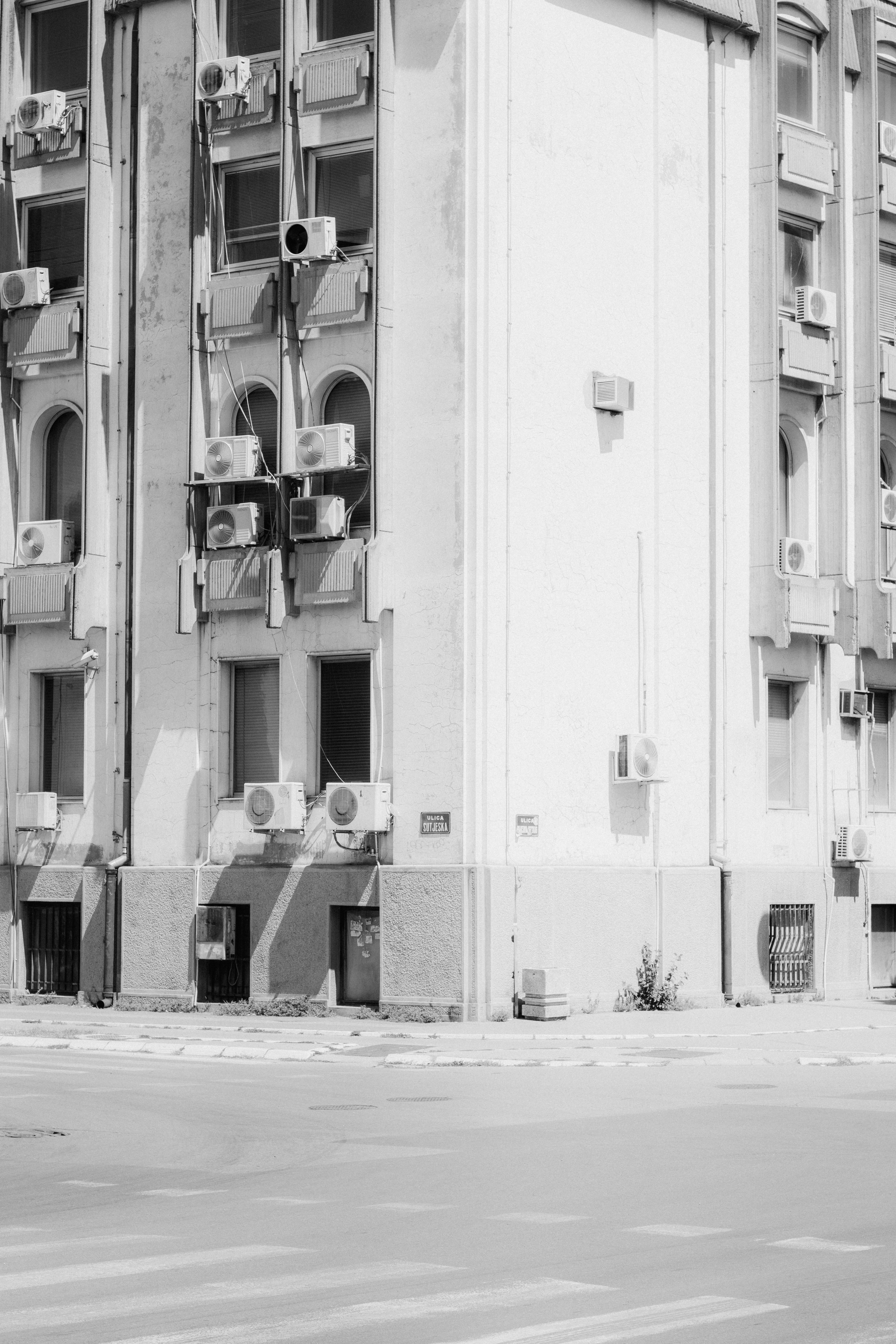 Industrial Facade in Monochrome
