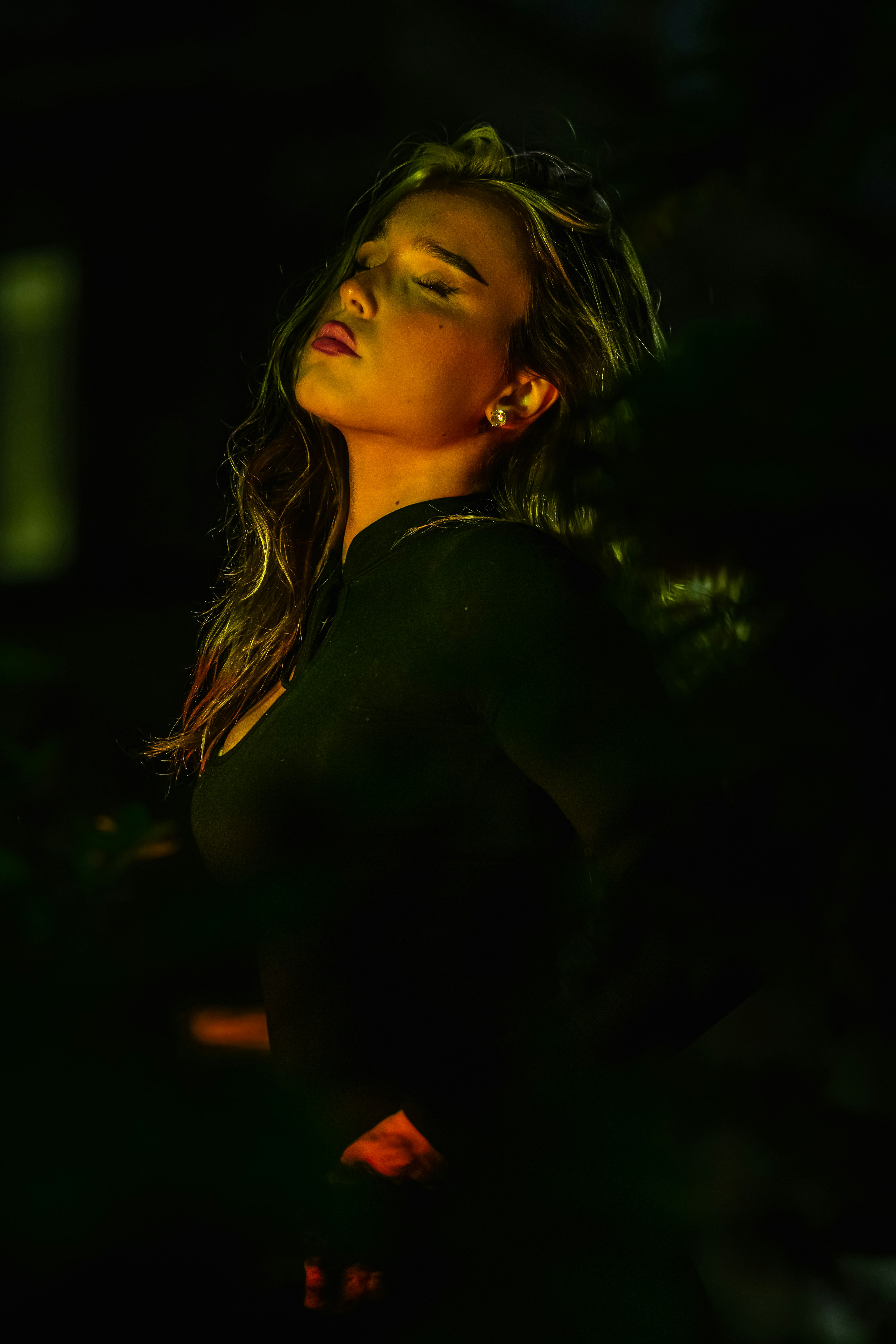Moonlit Quiet: a Portrait in Shadow and Silhouette