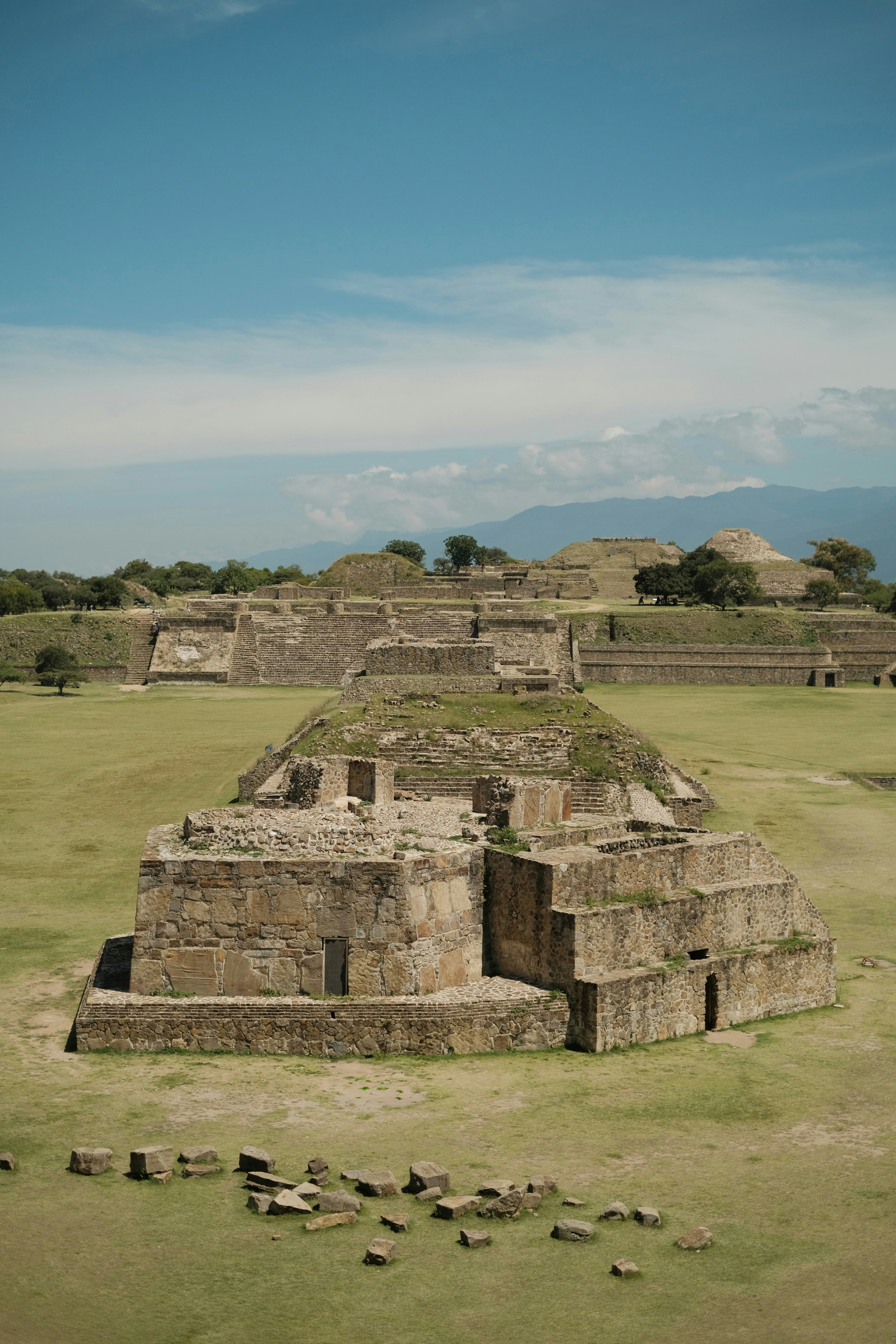 Terraced Ruins Under a Wide Sky