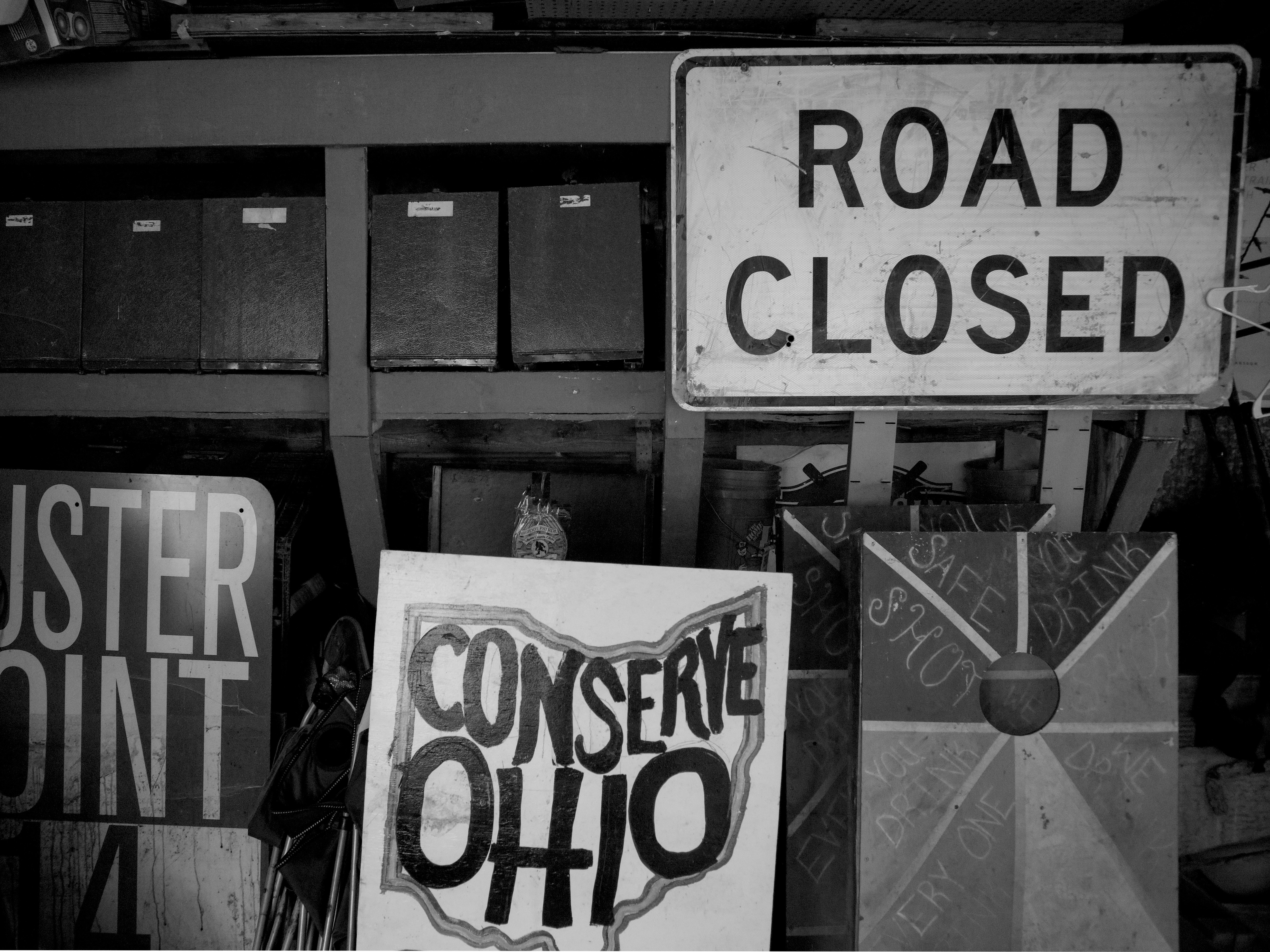Conserving Ohio: A Street Corner Protest Amid Road Closure