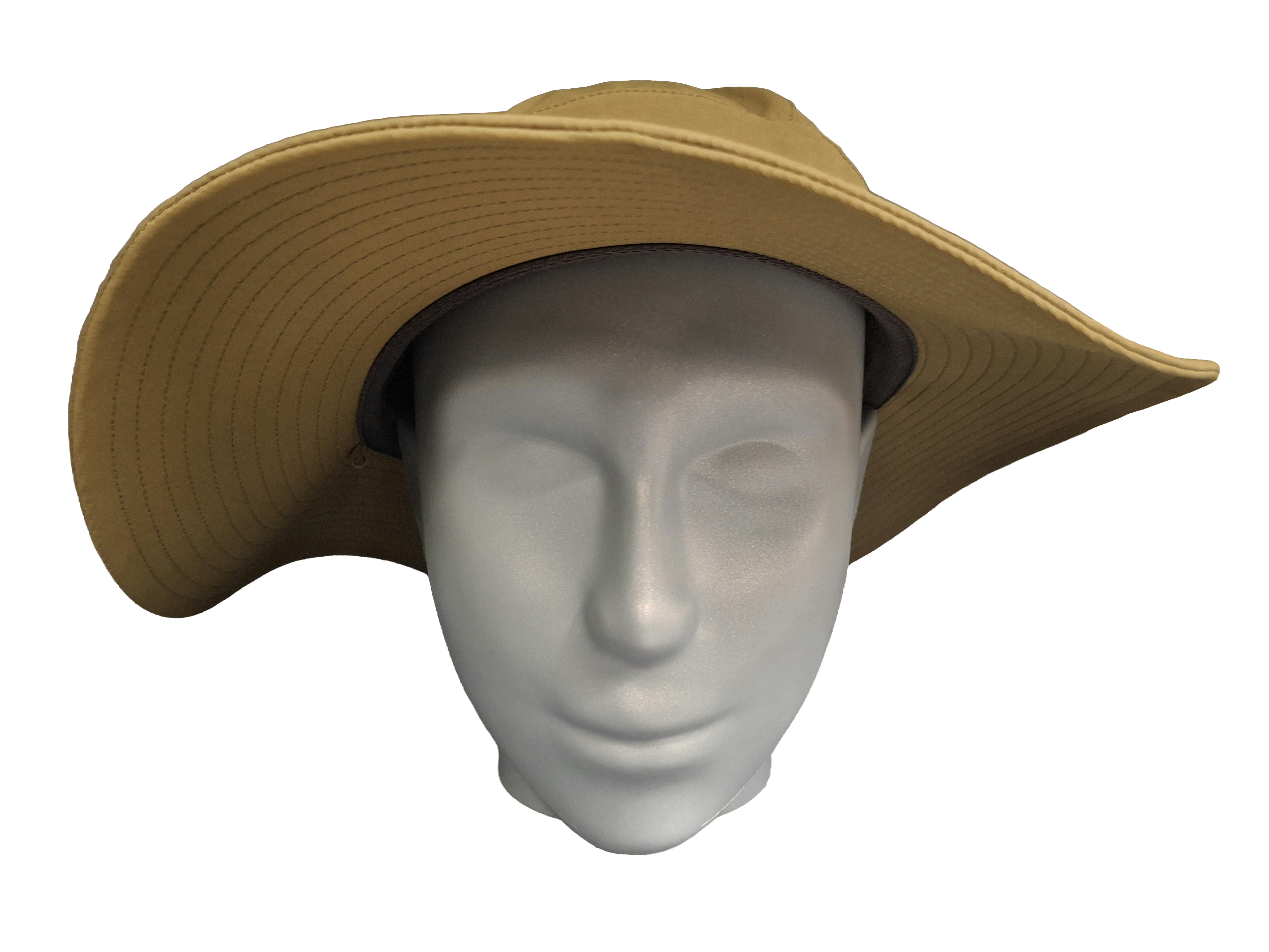 Casual summer hat displayed on a male mannequin
