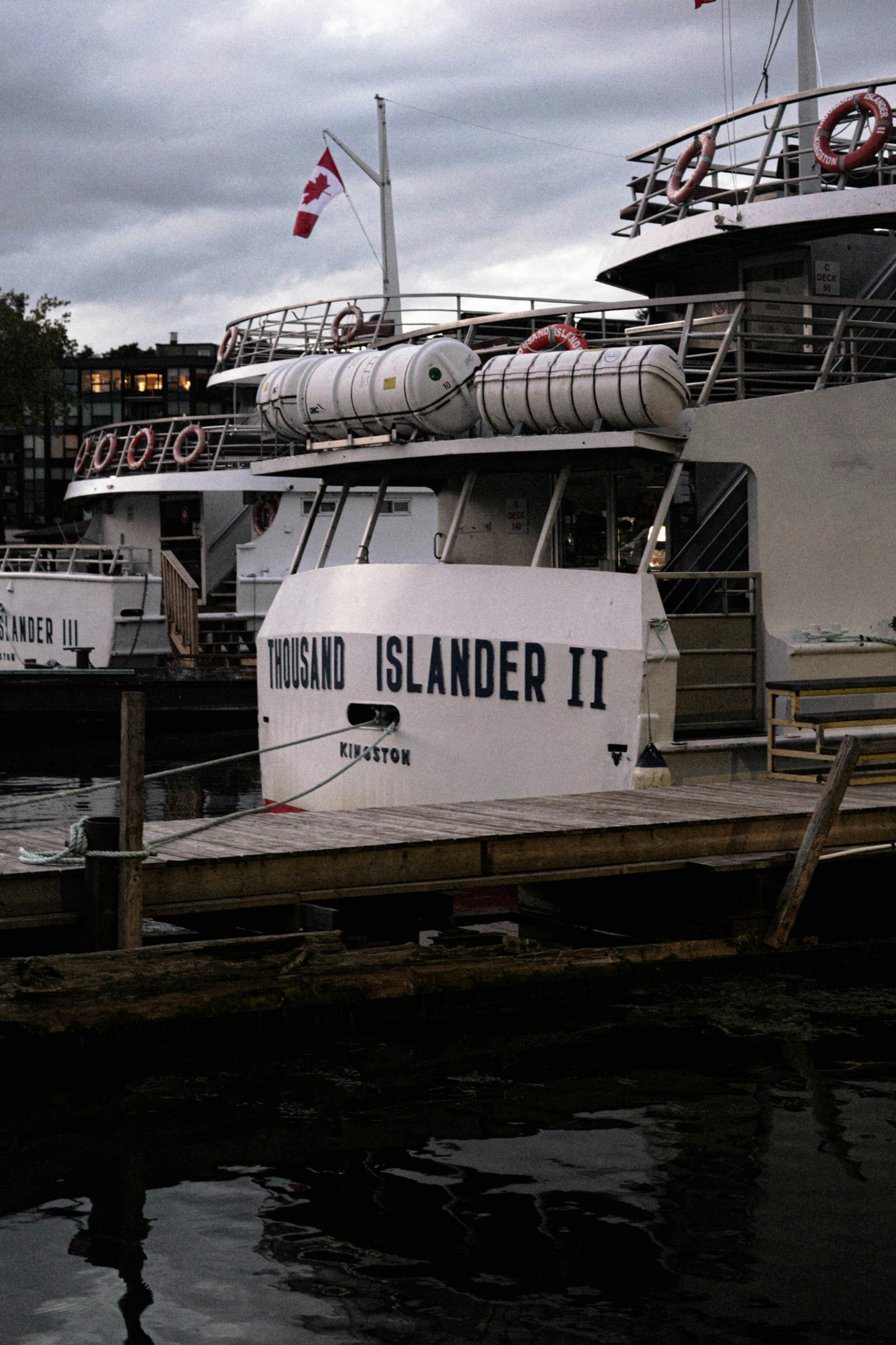 Islander II at the Dock: A Quiet Evening Waterfront Portrait