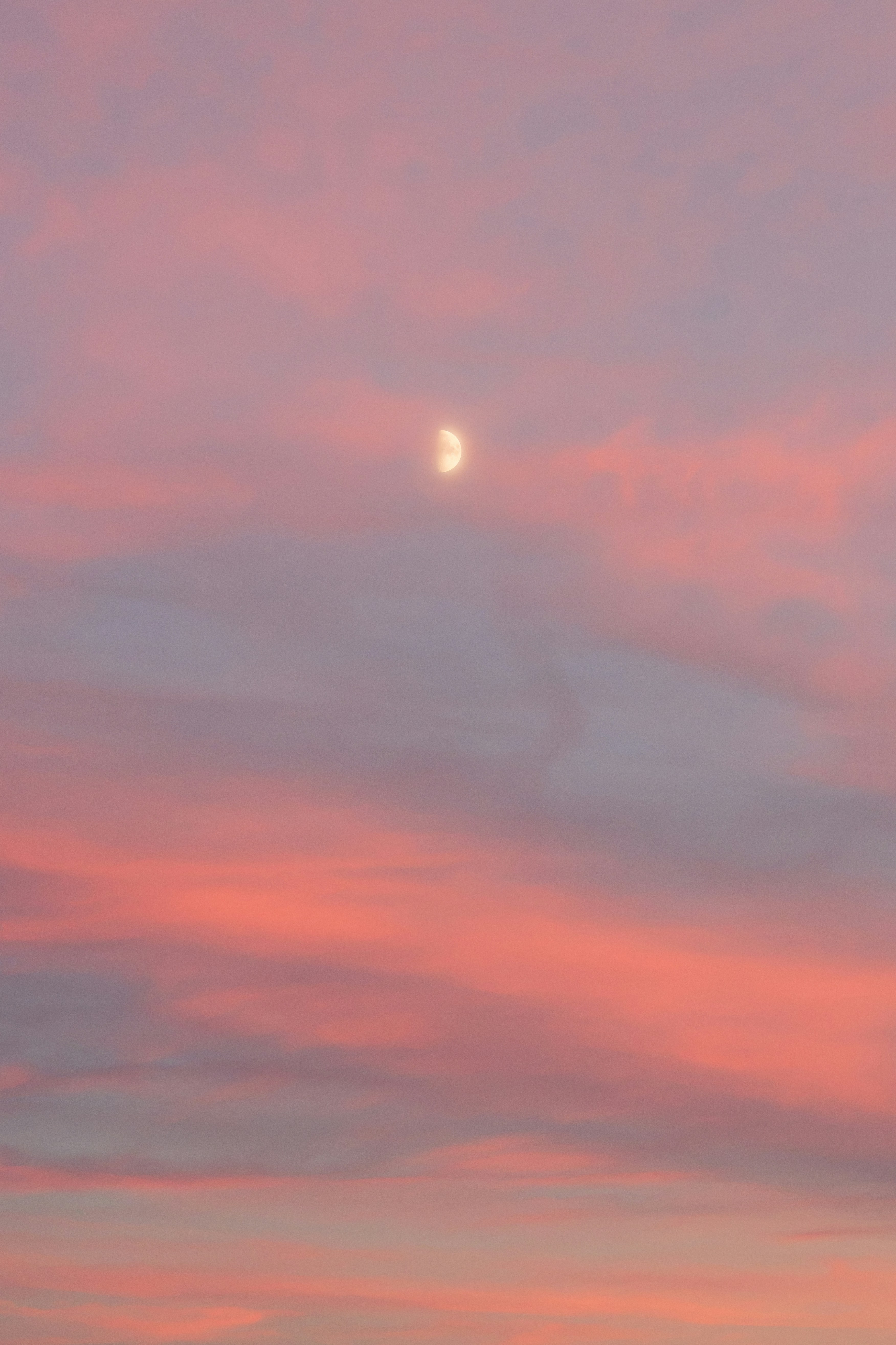 Crescent Moon over Sunset Veil