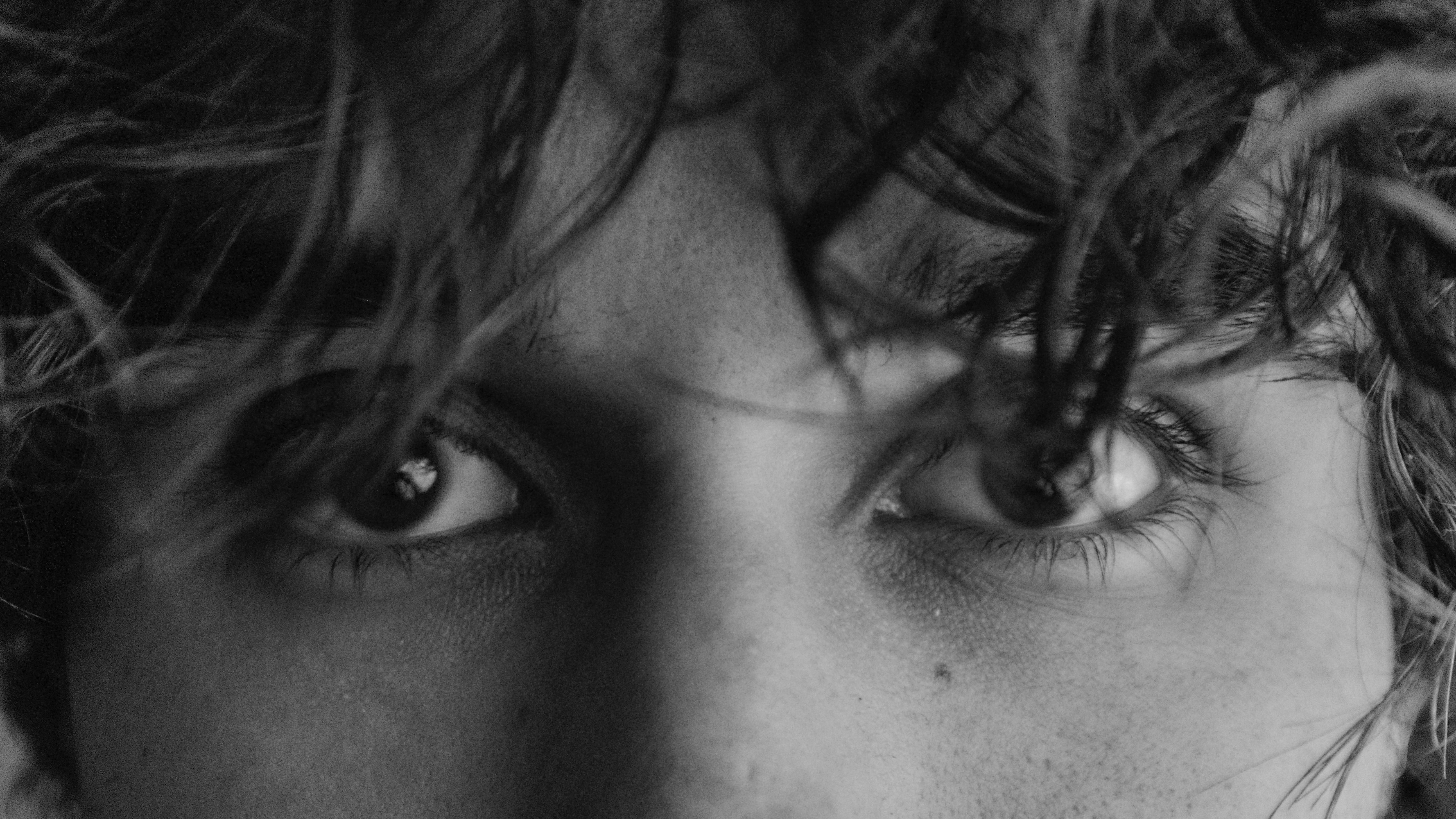 Gaze in the Shadowed Frame