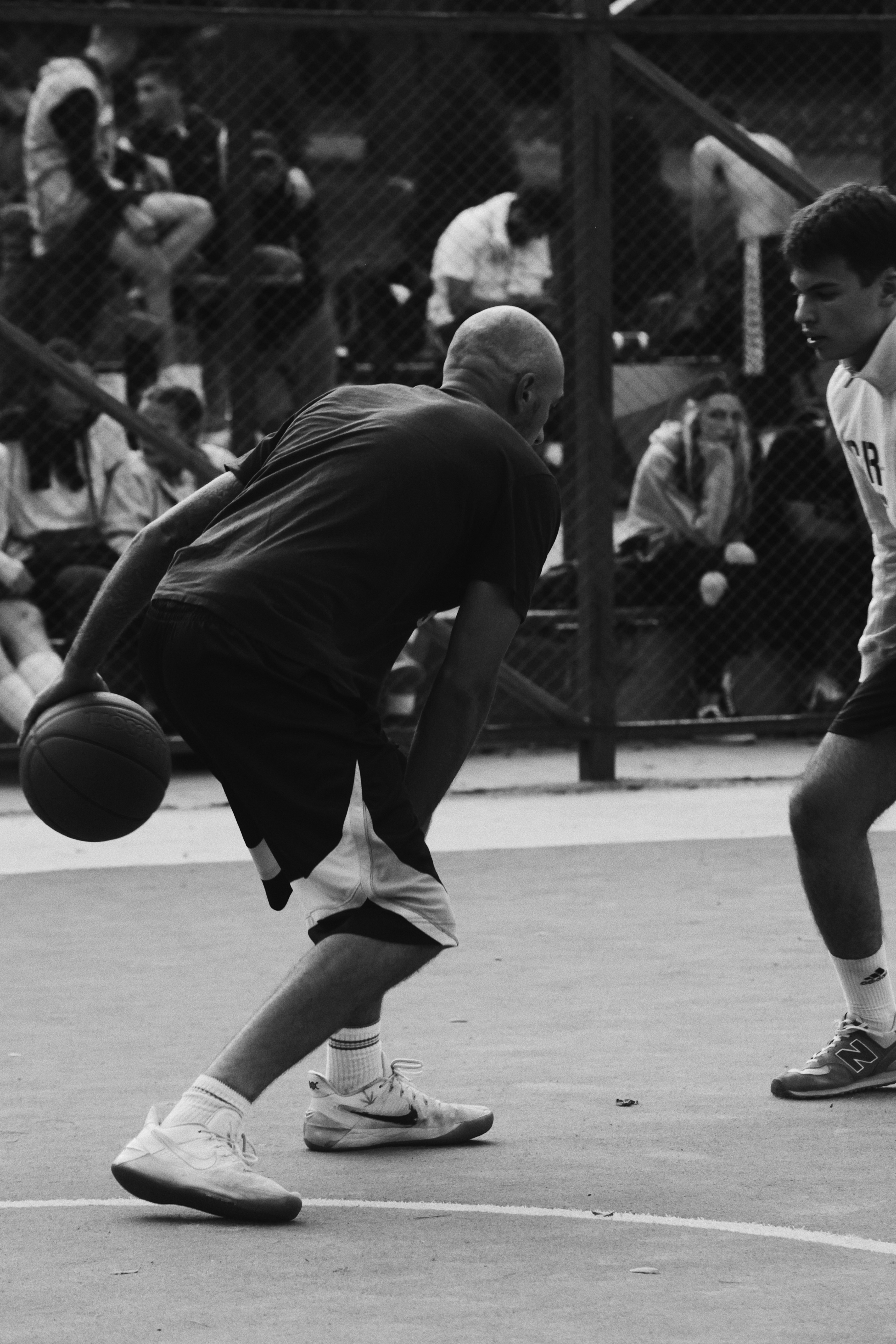 Edge of the Court: A Dribbler in the Perimeter Glow
