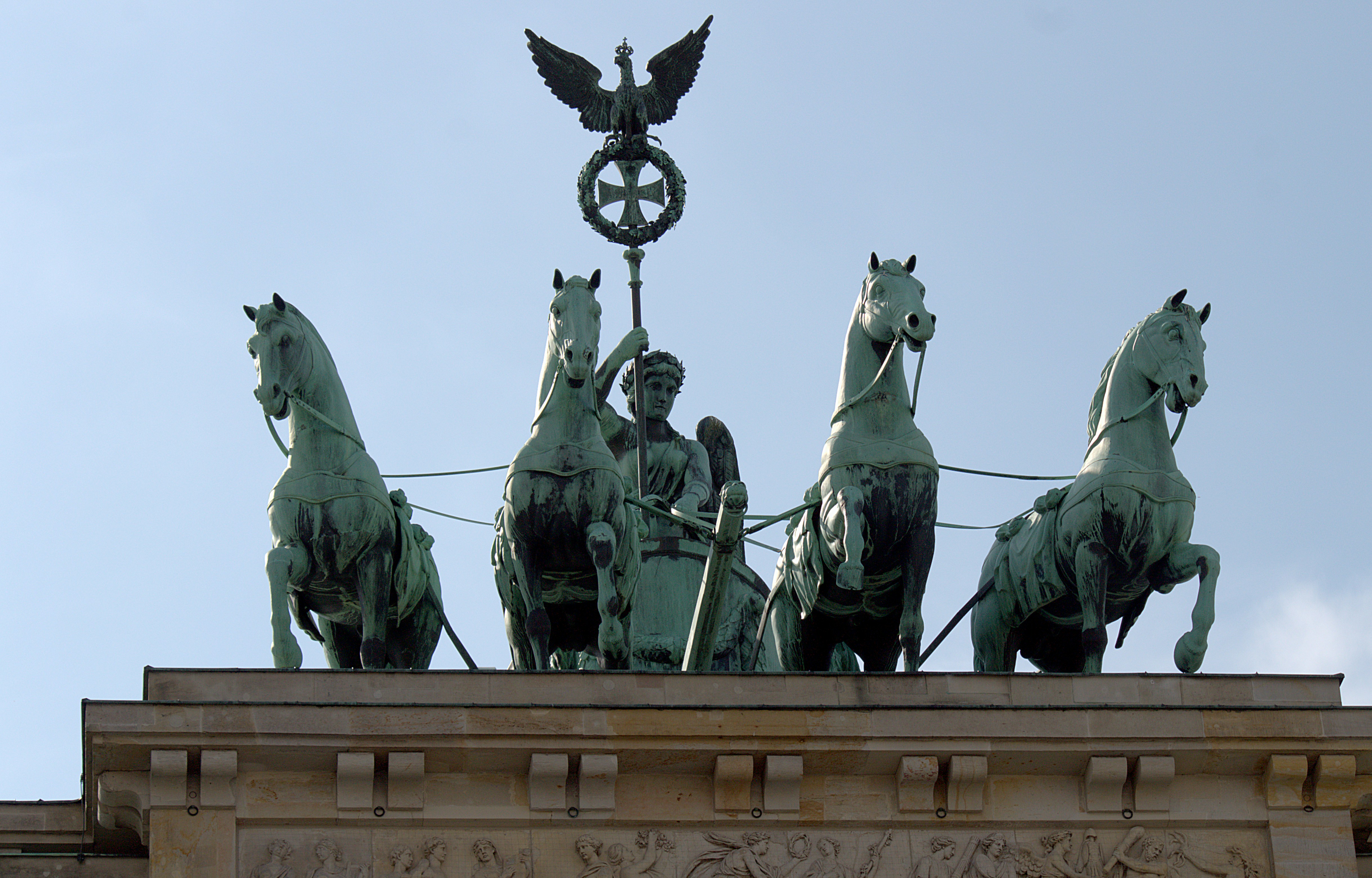 Triumphant Quadriga: Winged Victory Over the Horsebound Dawn