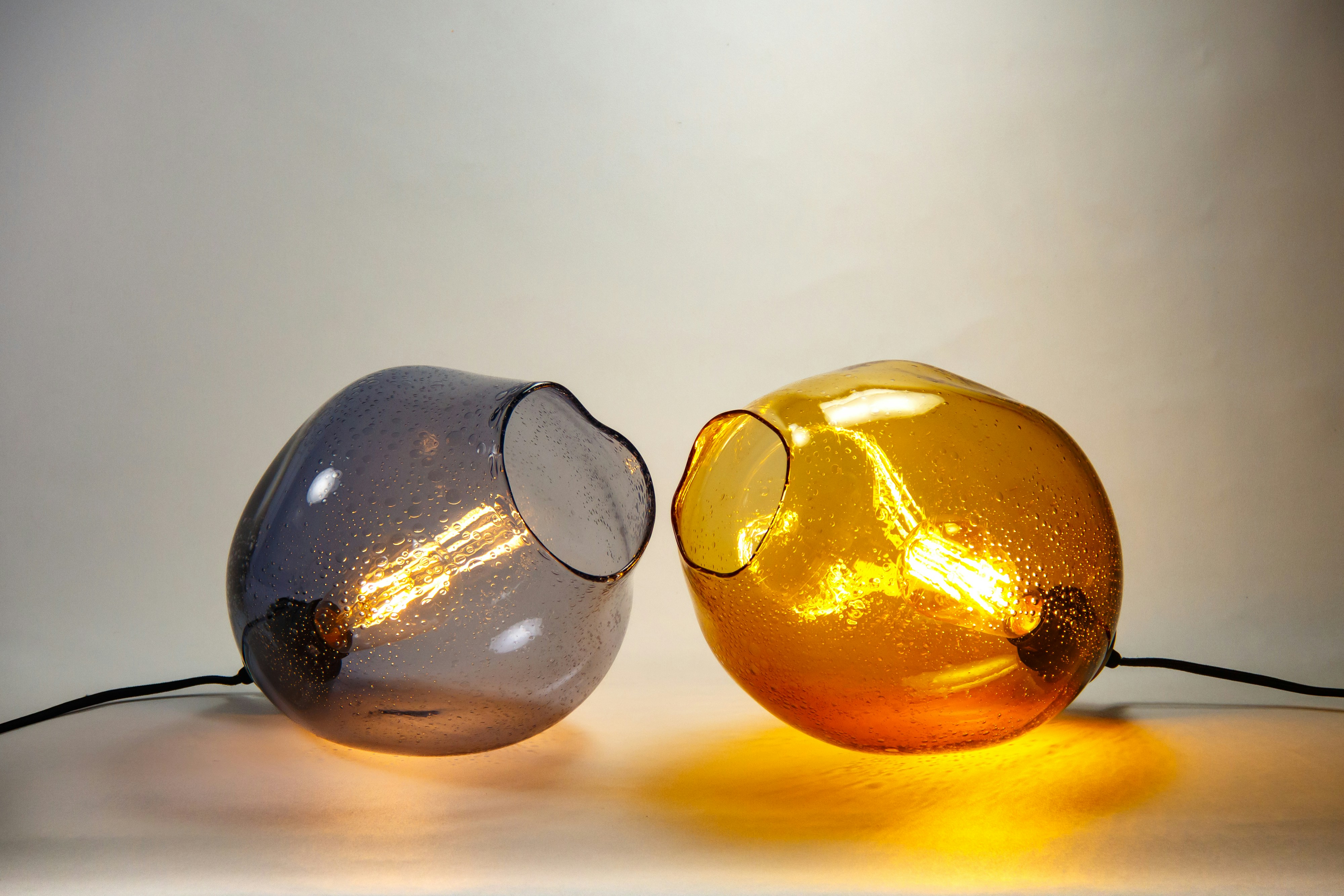 Two Glass Orbs, One Lightful Moment