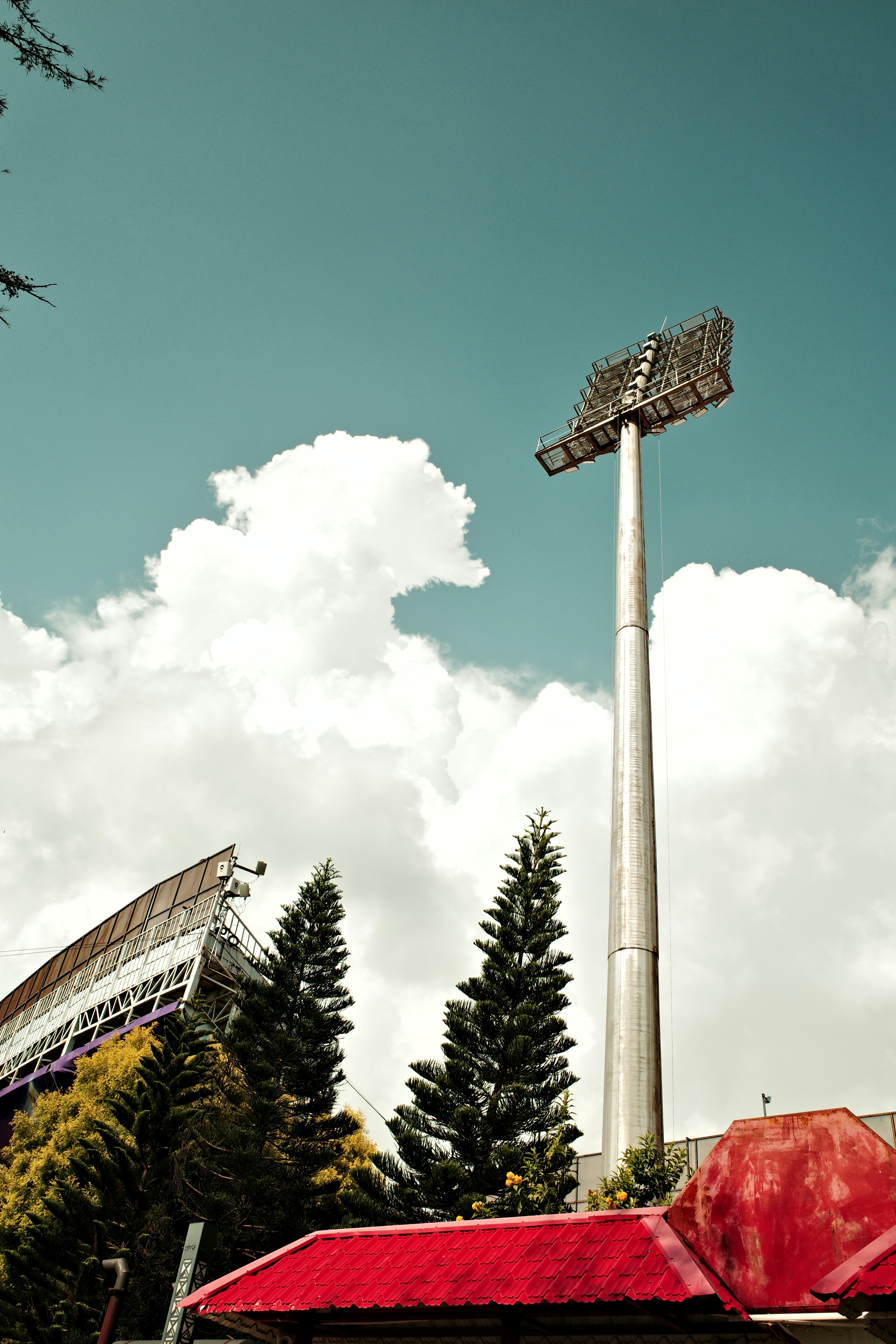 Skyward Lights and Stadium Silhouette