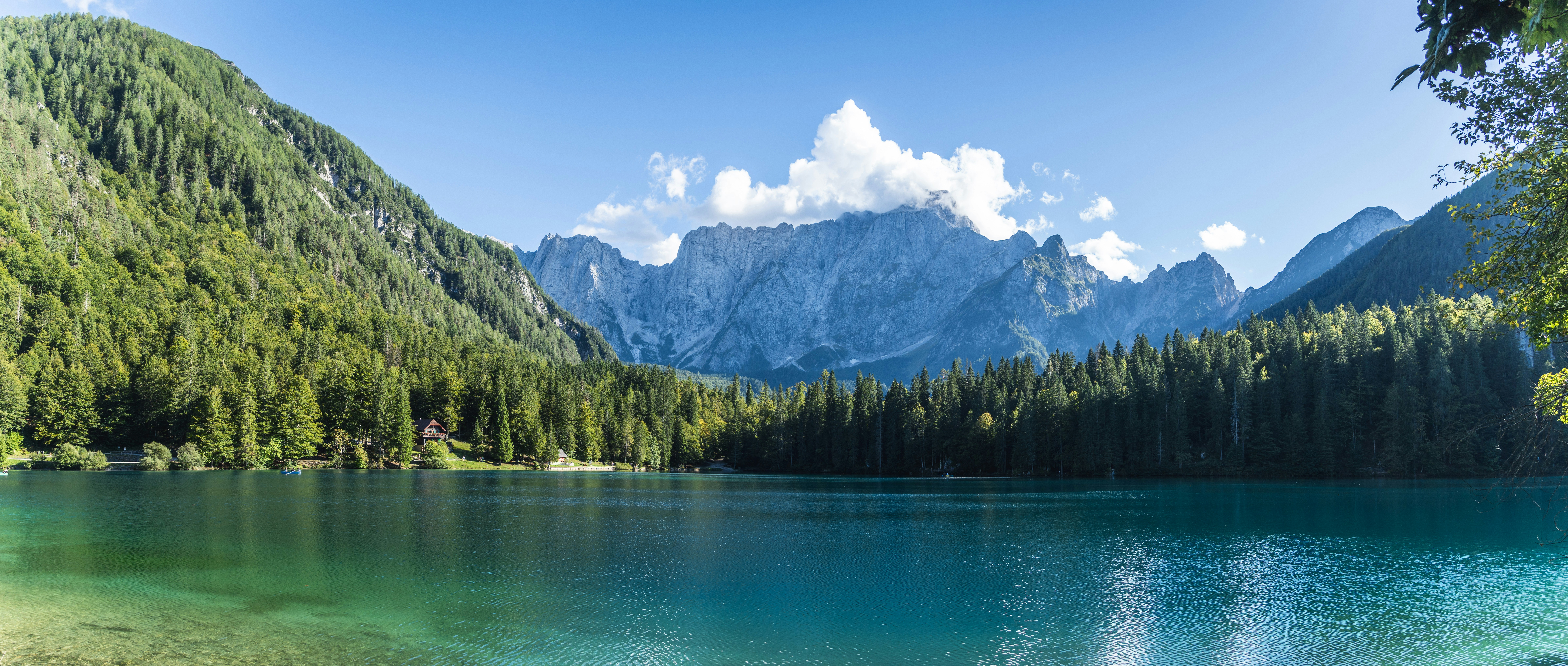 Emerald Lake Panorama: Peaks, Pines, and Reflections