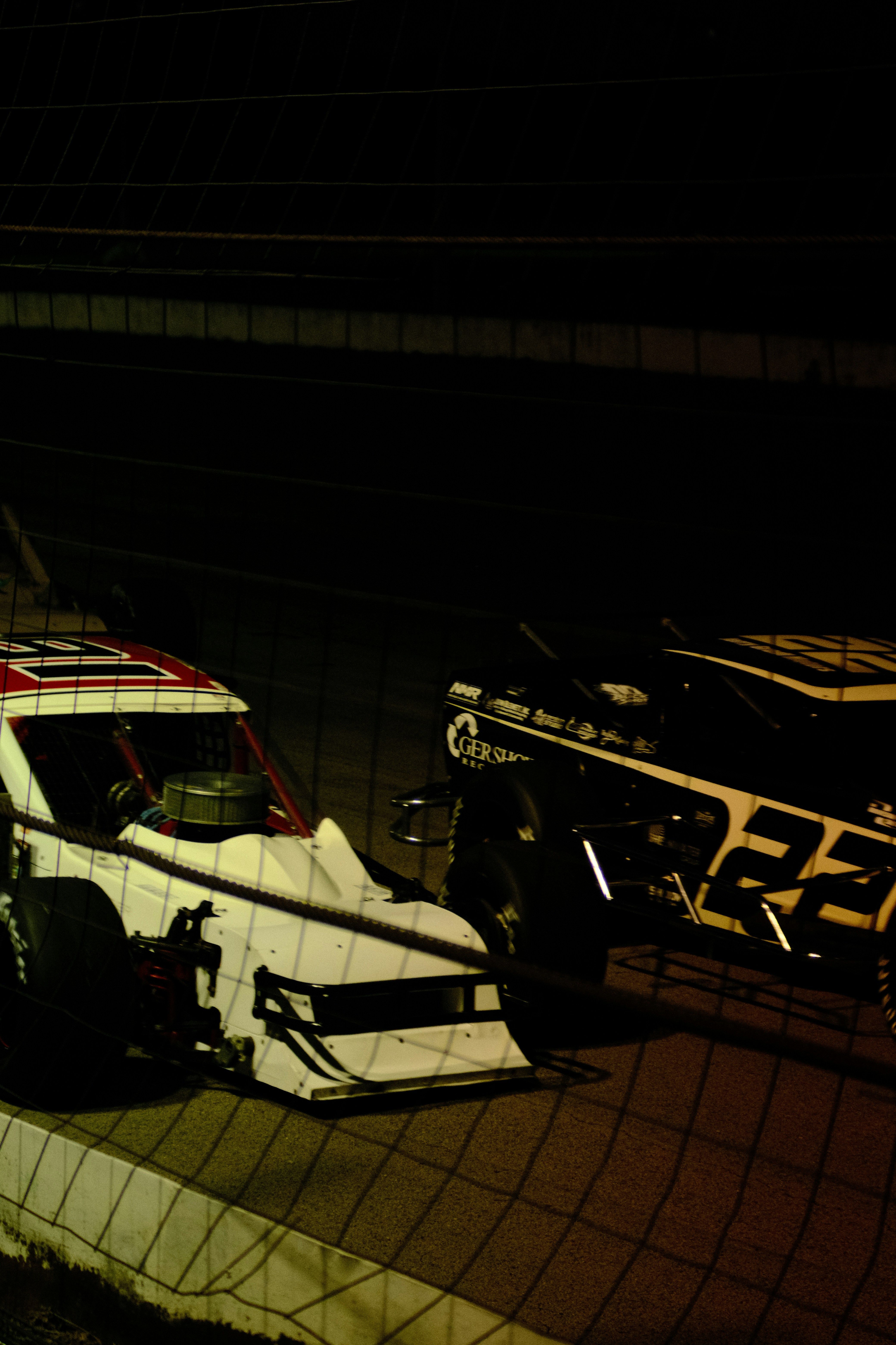 Night Ridge: Racing Machines Rest on the Track
