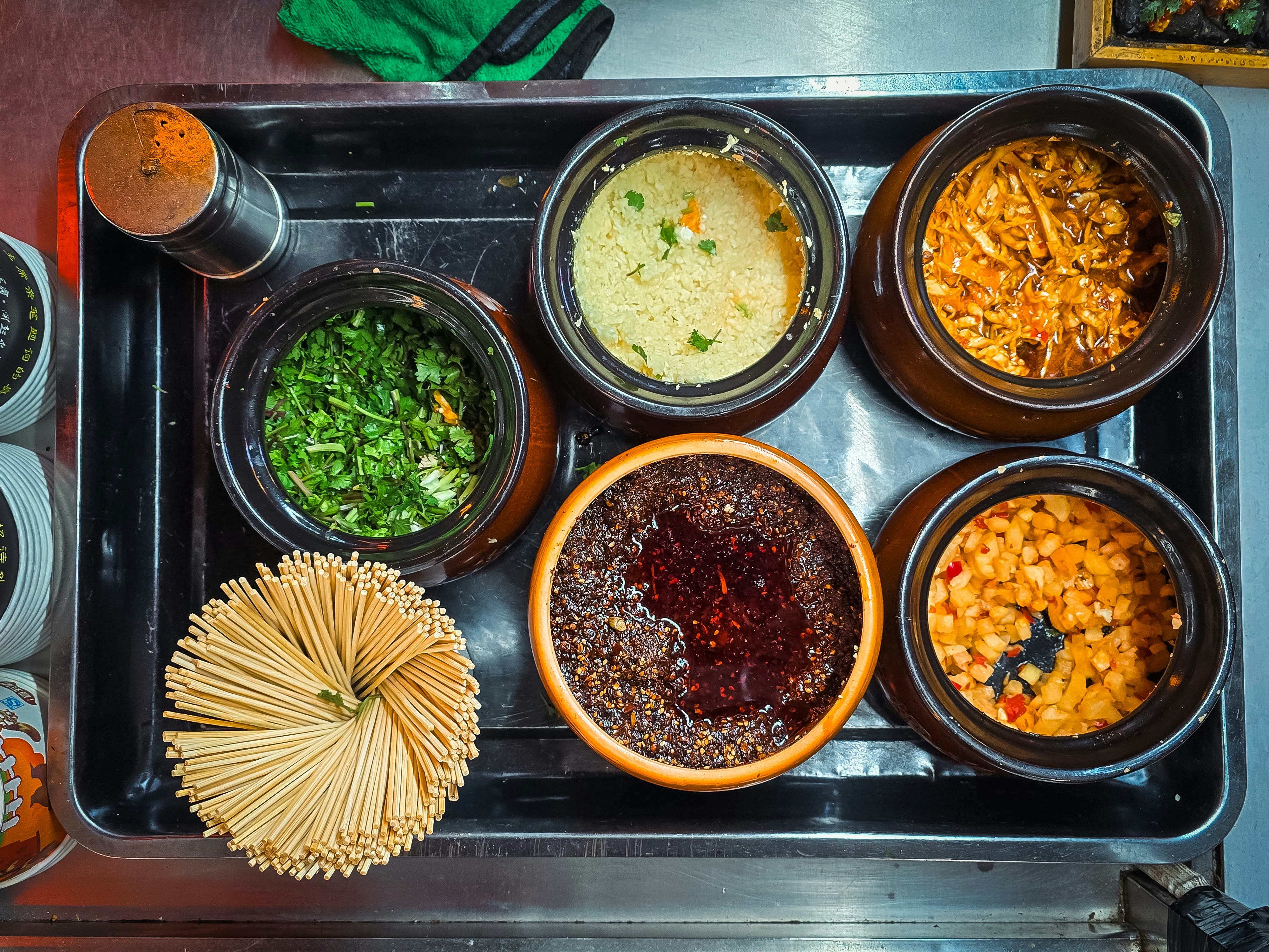 Shared Steam: A Tray of Five Warm Bowls
