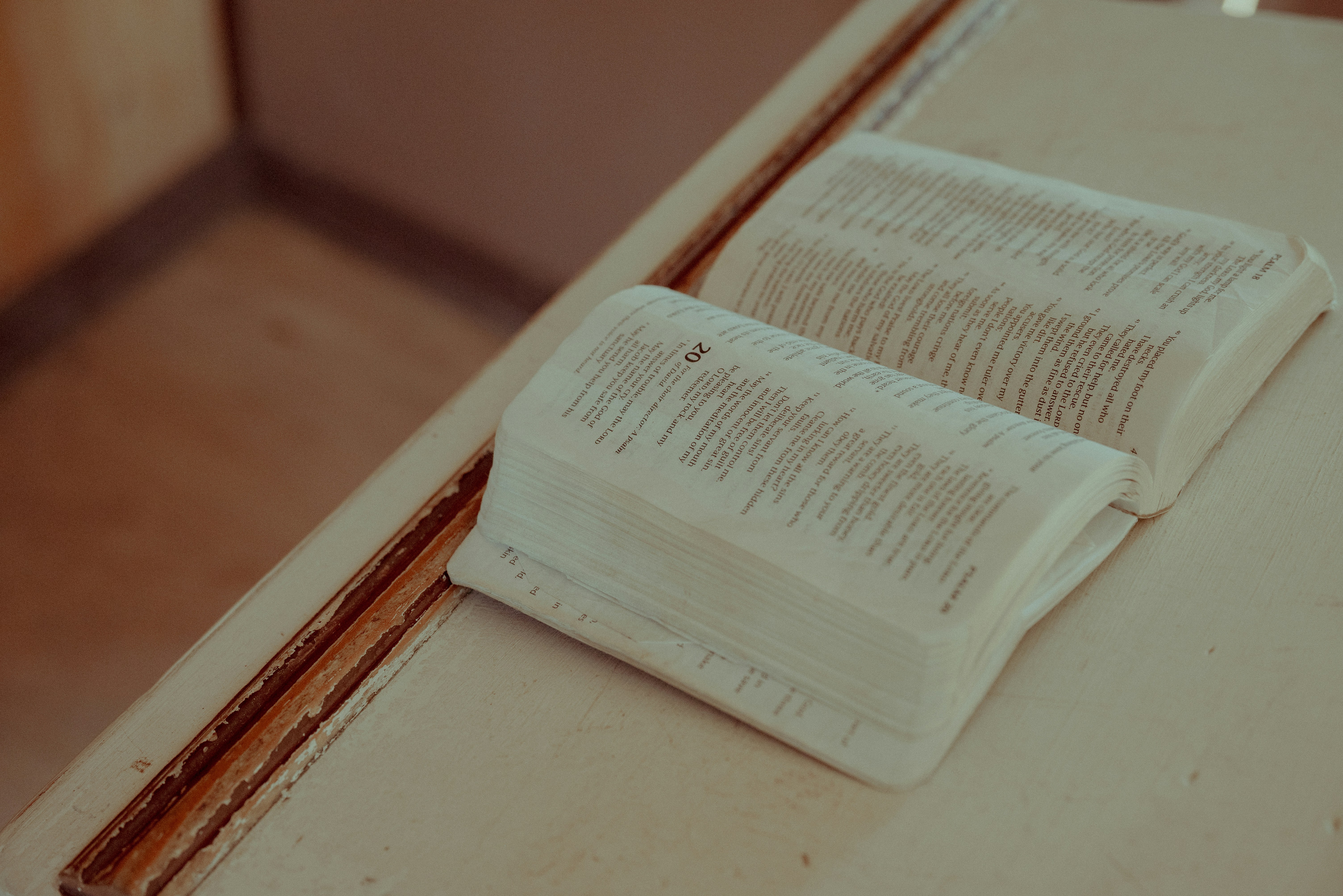 A Quiet Read: An Opened Book Resting on a Sunlit Desk