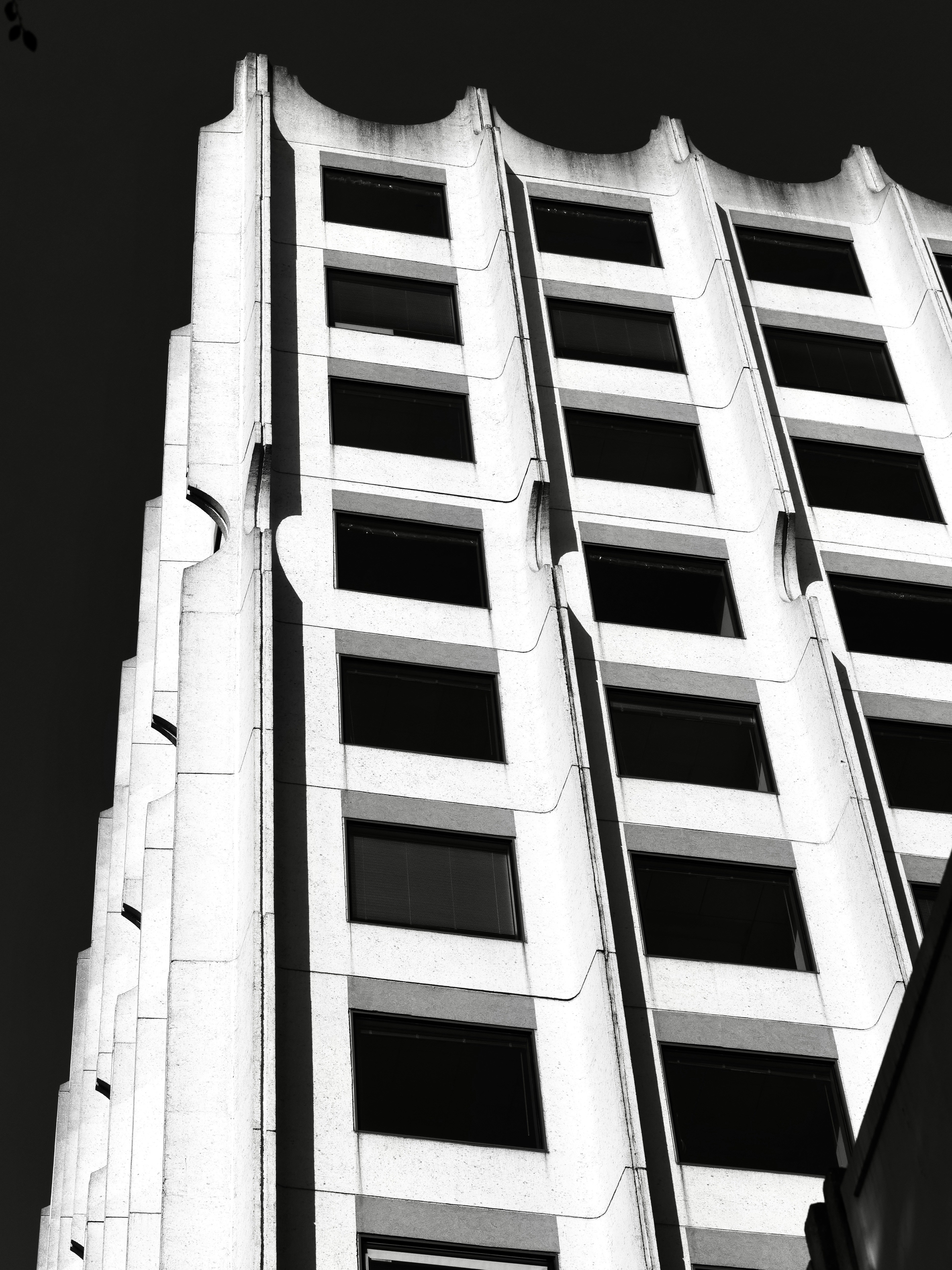 Vertical Concrete: Facade Geometry in Monochrome