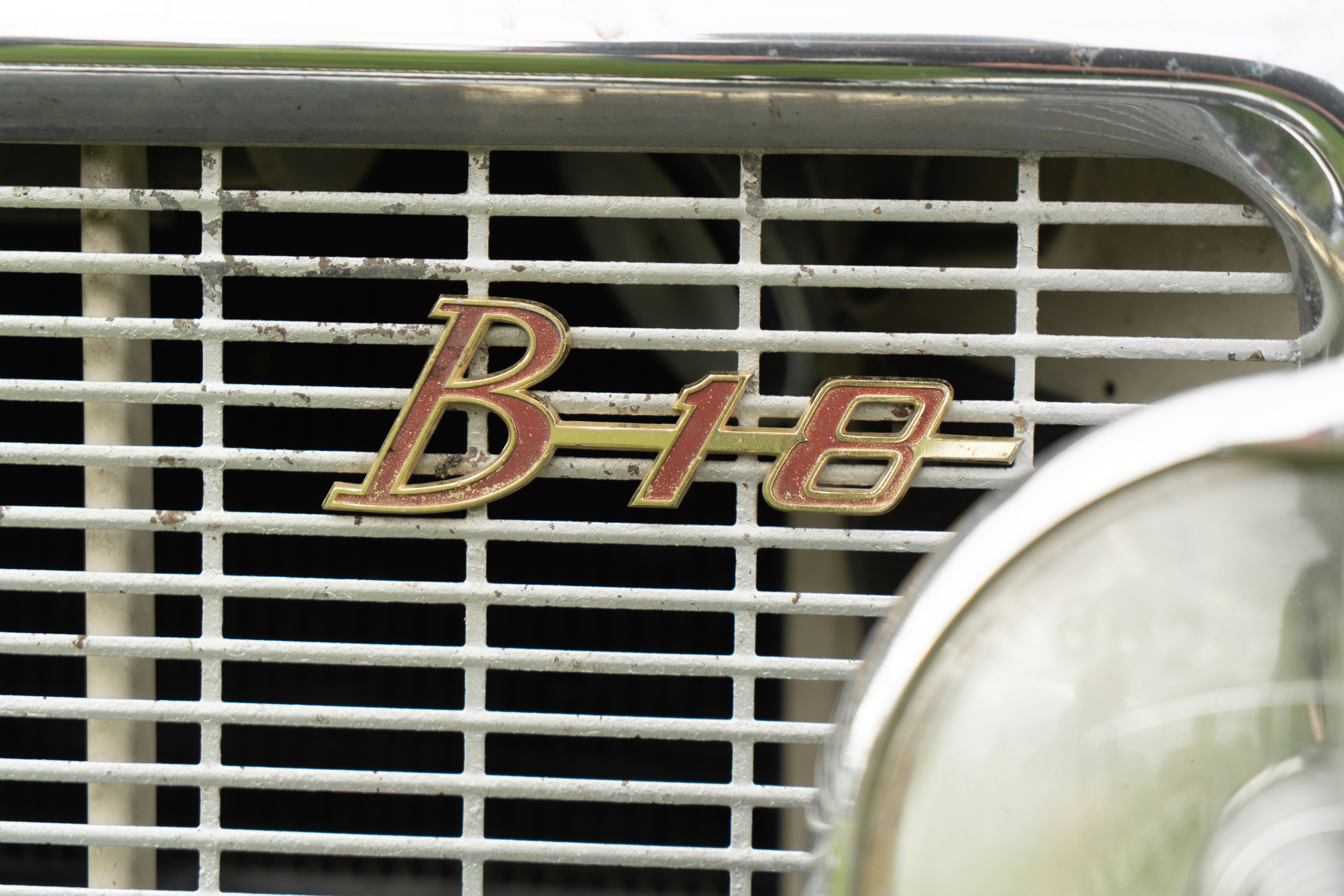 Vintage B-18 Grille: A Glimpse of Chromed Armor