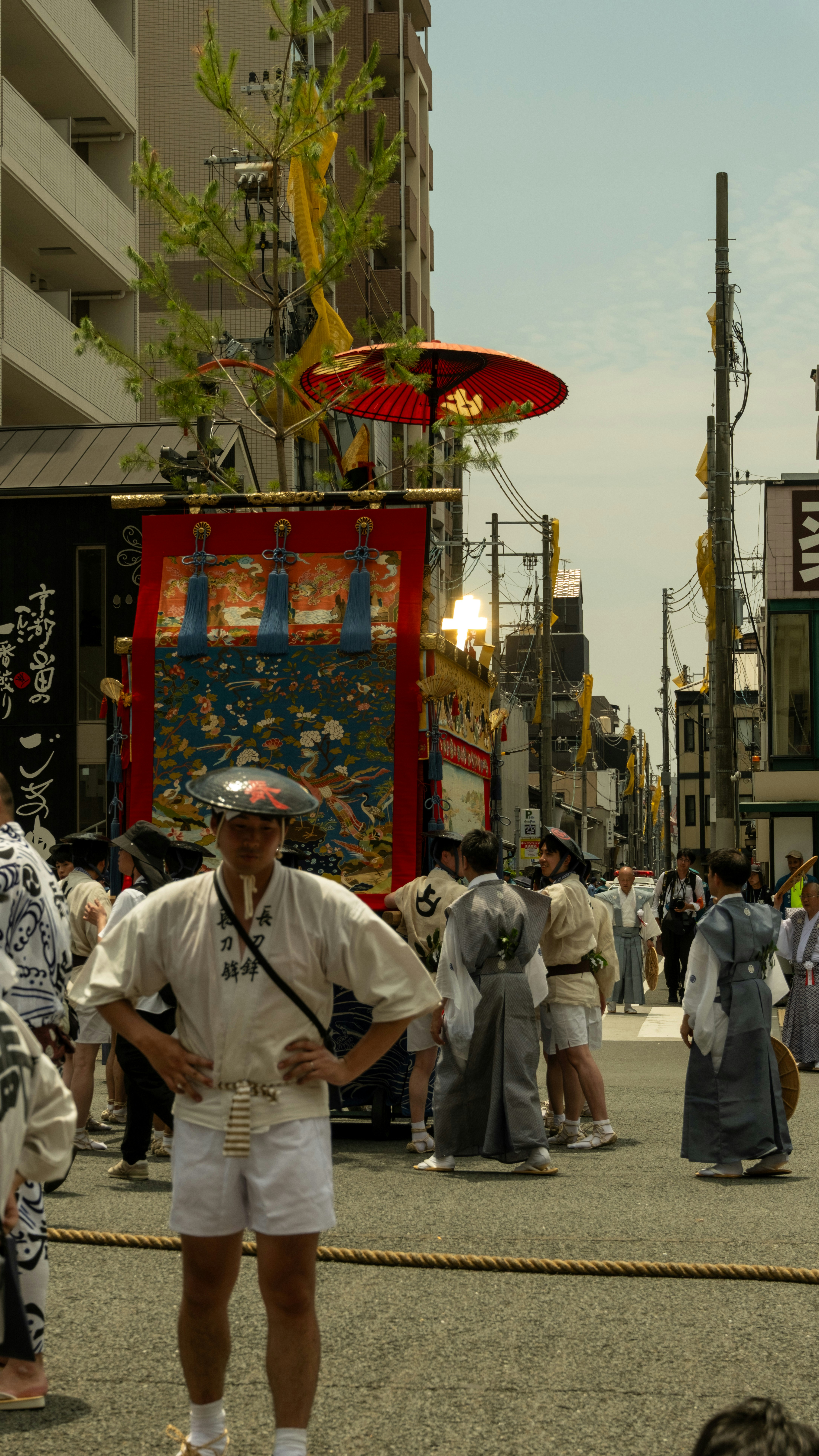 Festival Carriage Parade: A Colorful Float Through the Street