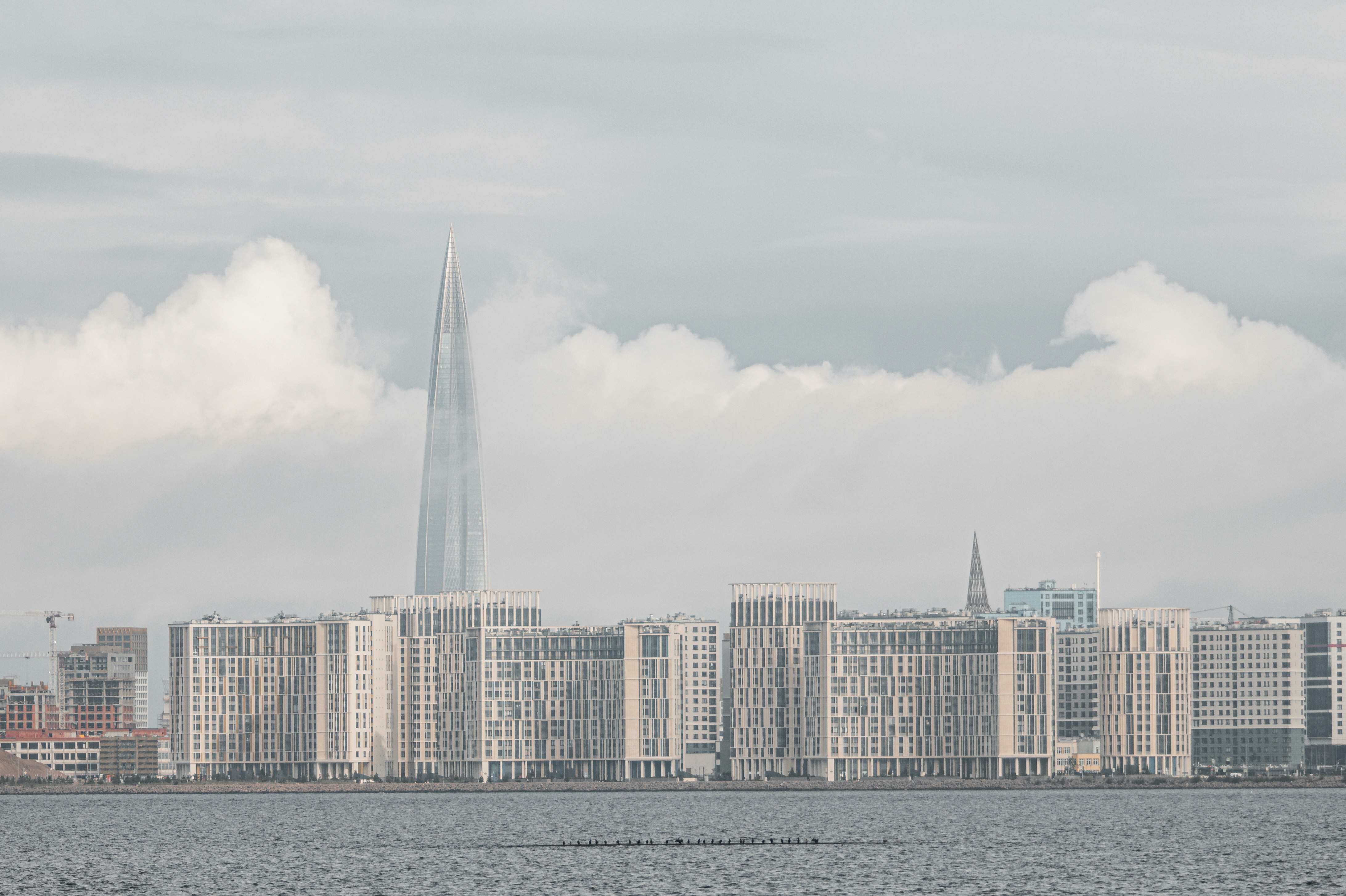 Steel Needle over the Estuary: City Edge on the Water
