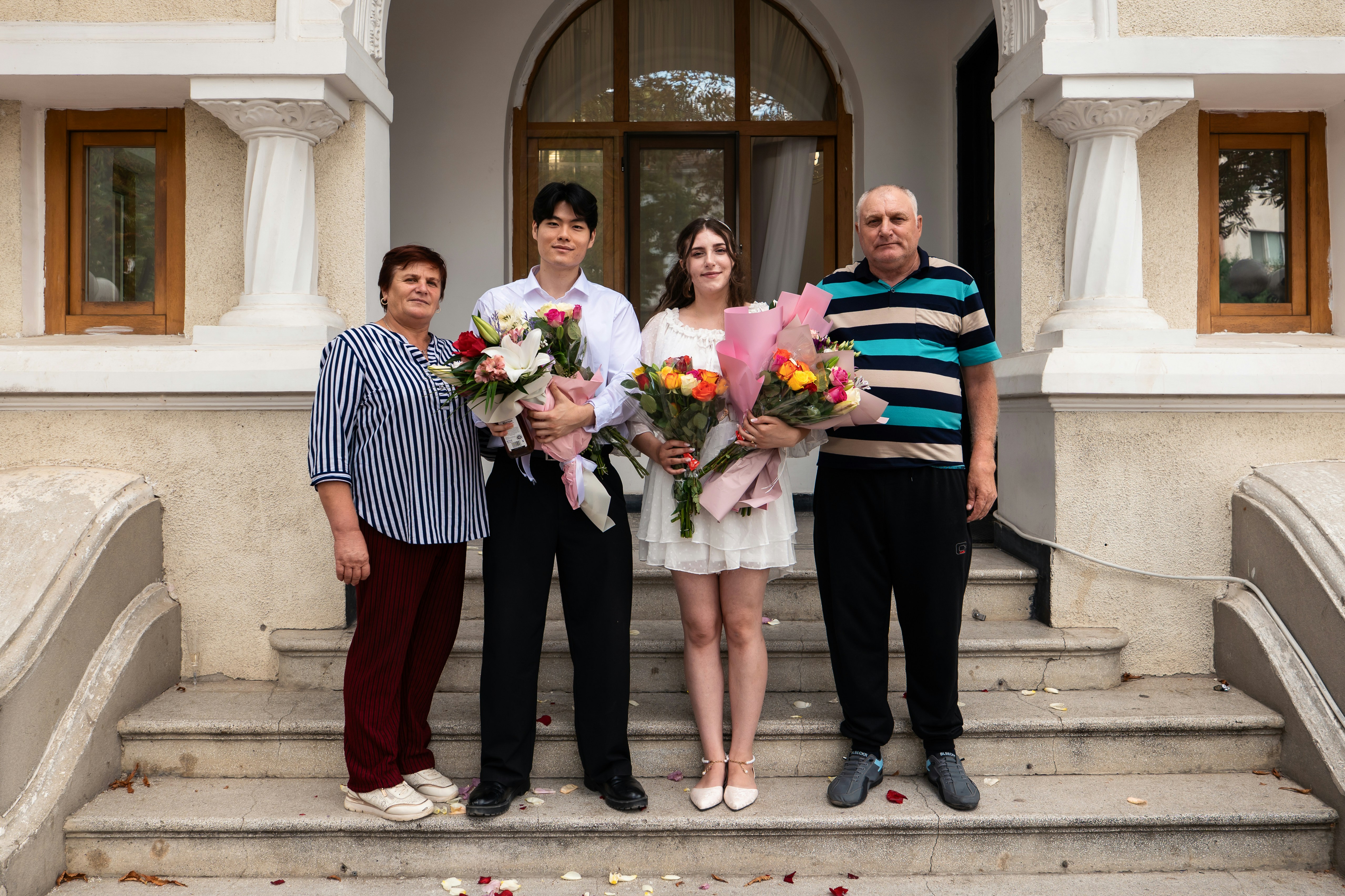 Graduation Day on the Steps: A Family Keepsake