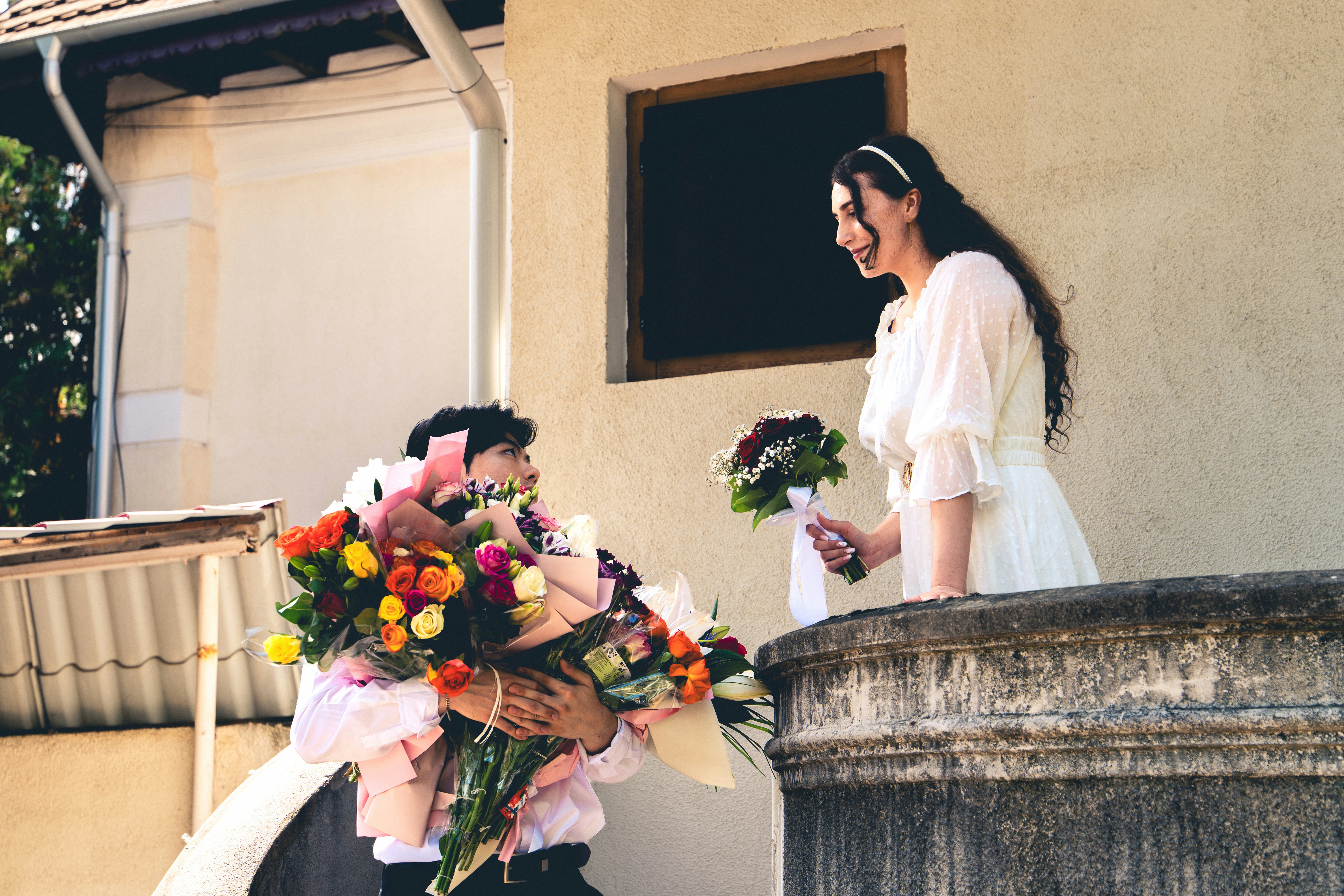 Bouquet Exchange by the Terrace