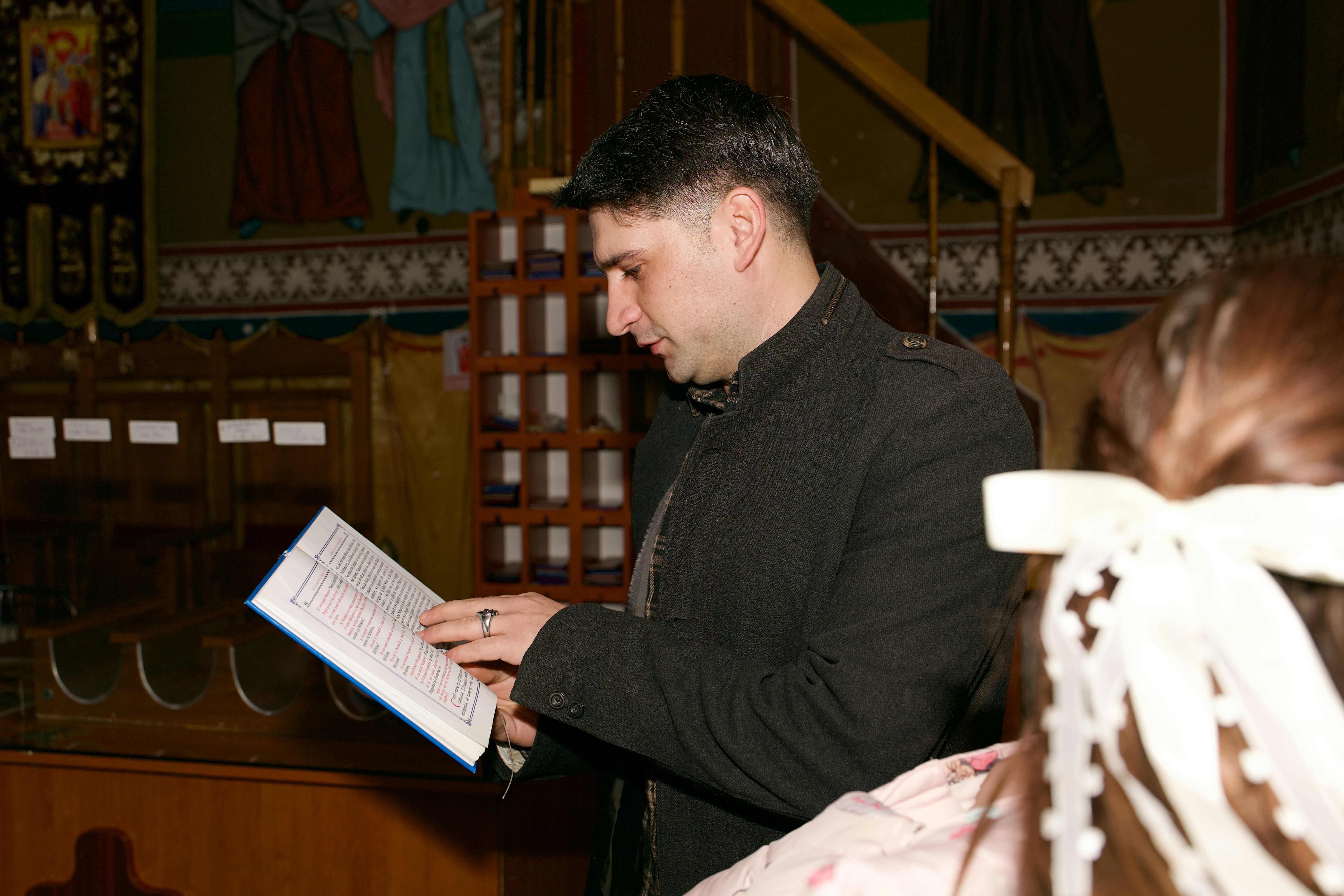 Quiet Reading in a Sacred Hall