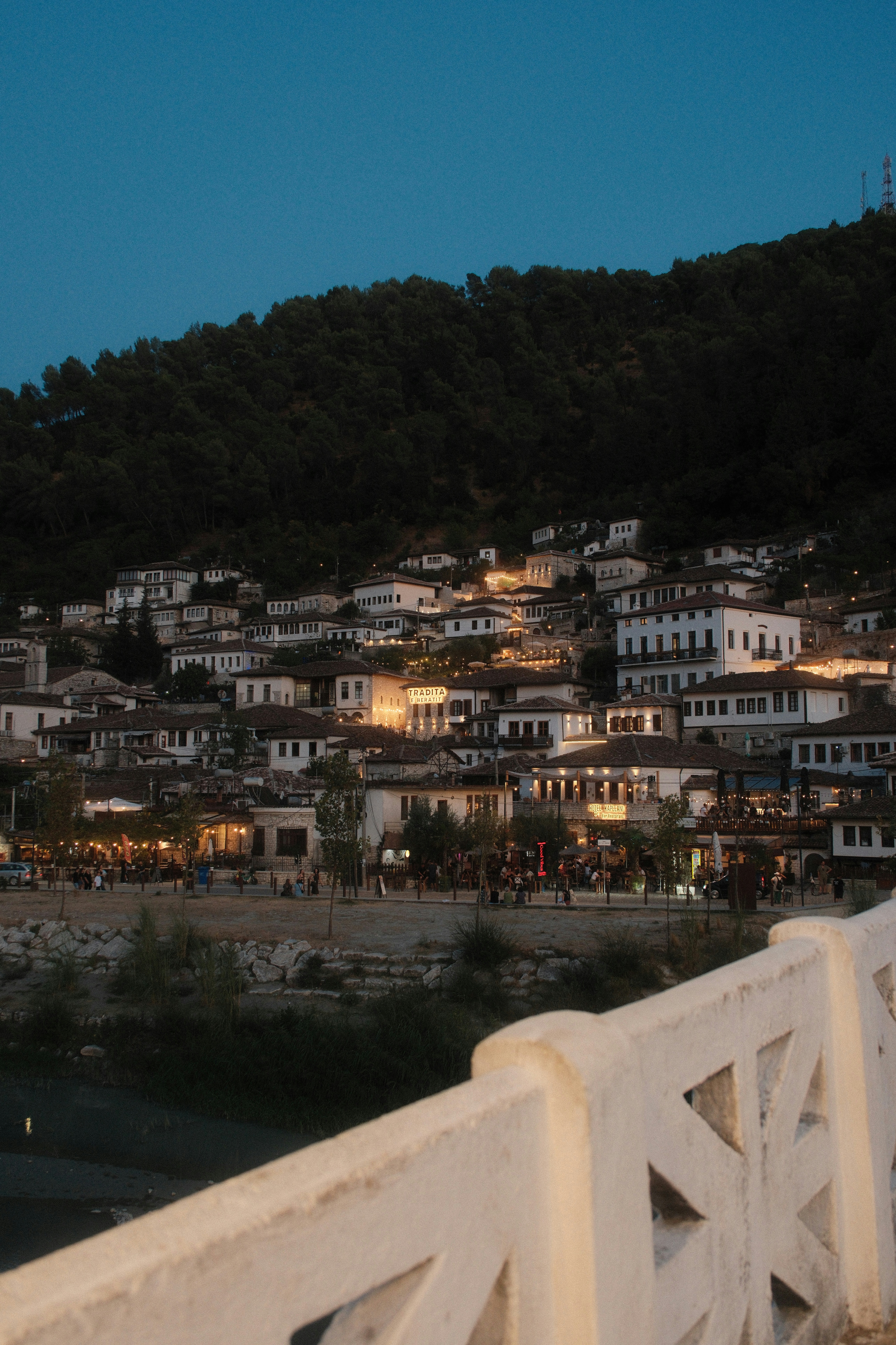 NightLights on a Mediterranean hillside village