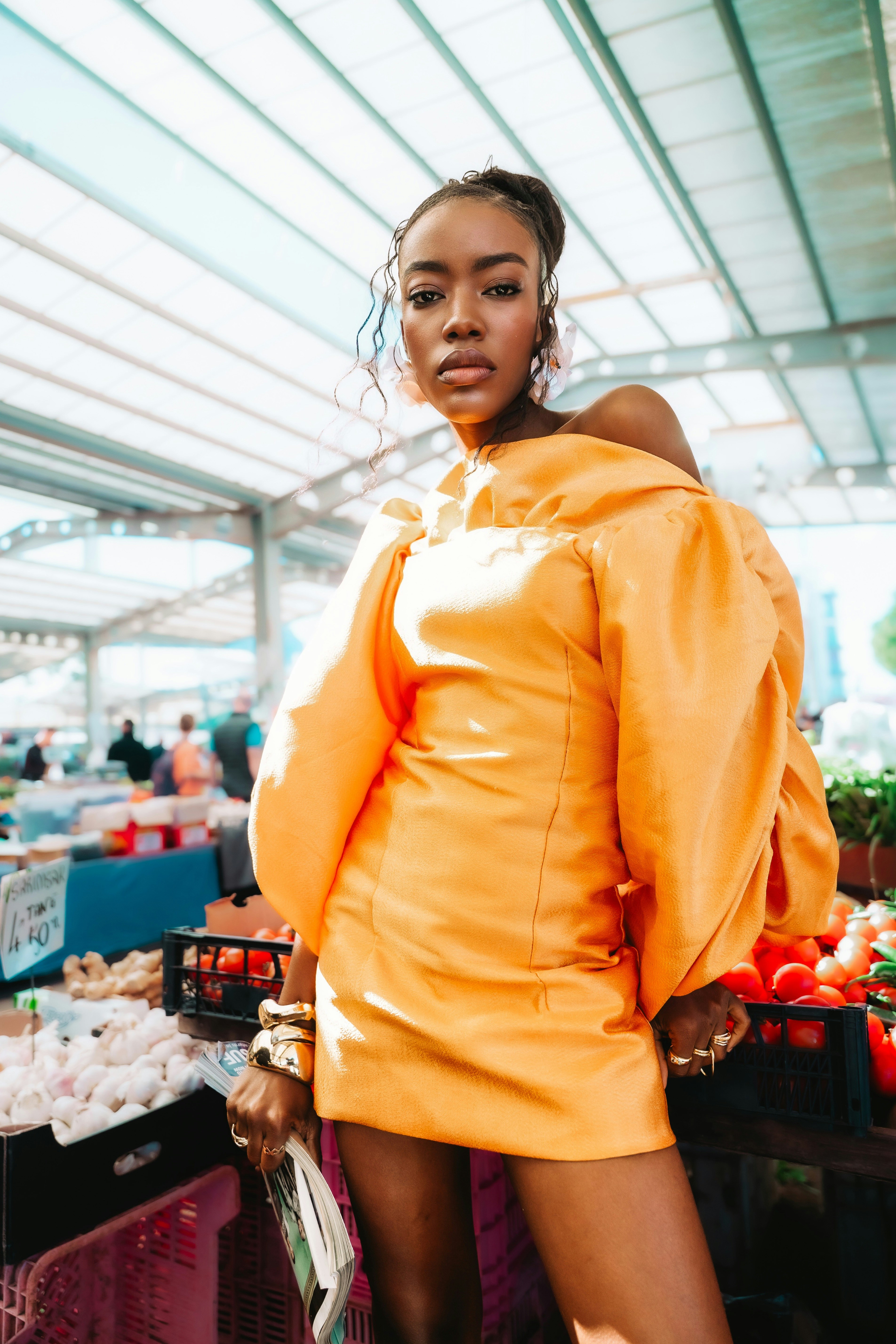 Orange Spotlight: A Street-Style Moment at the Market