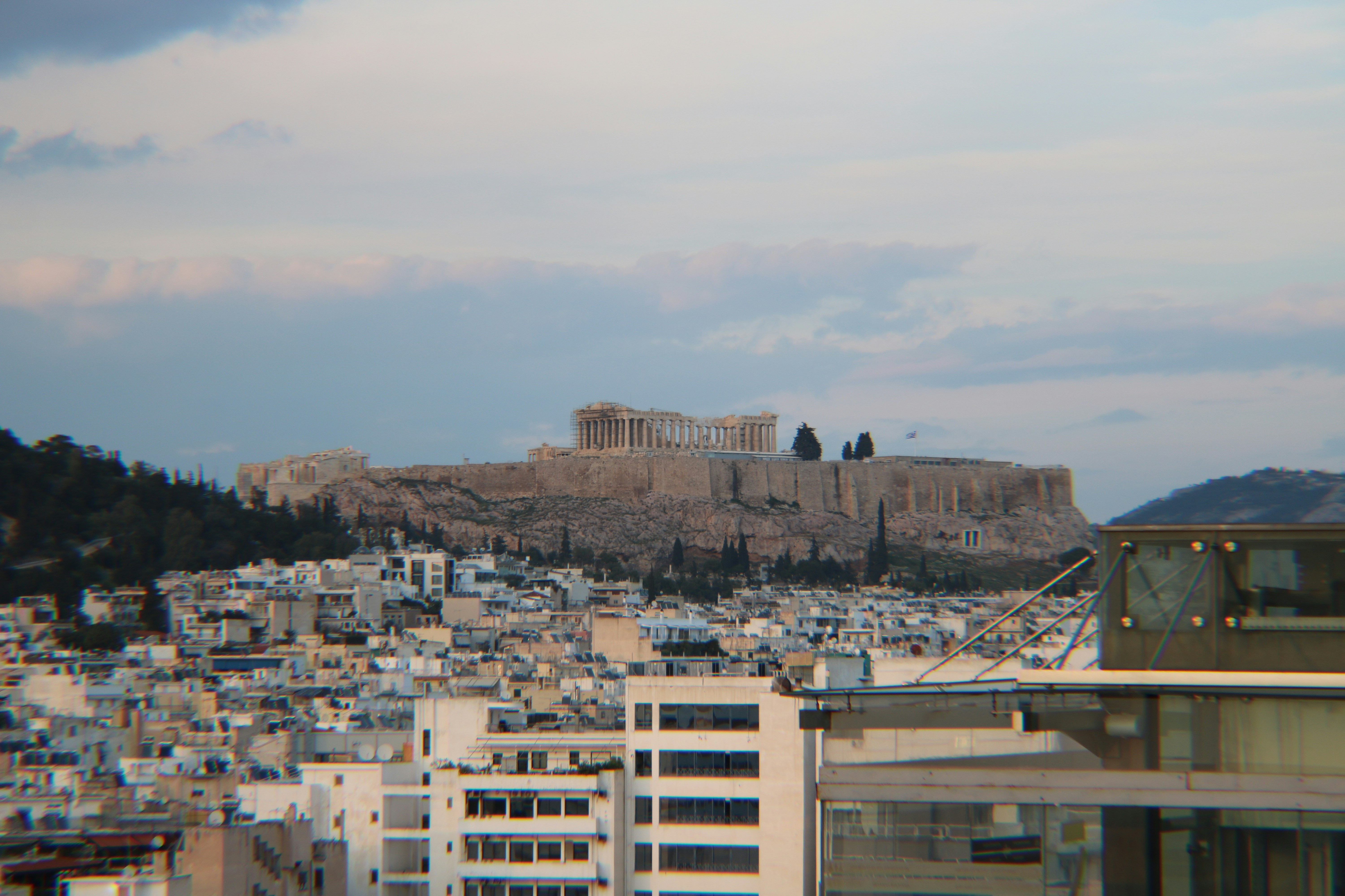 Athens Horizon: The Acropolis over the Cityscape