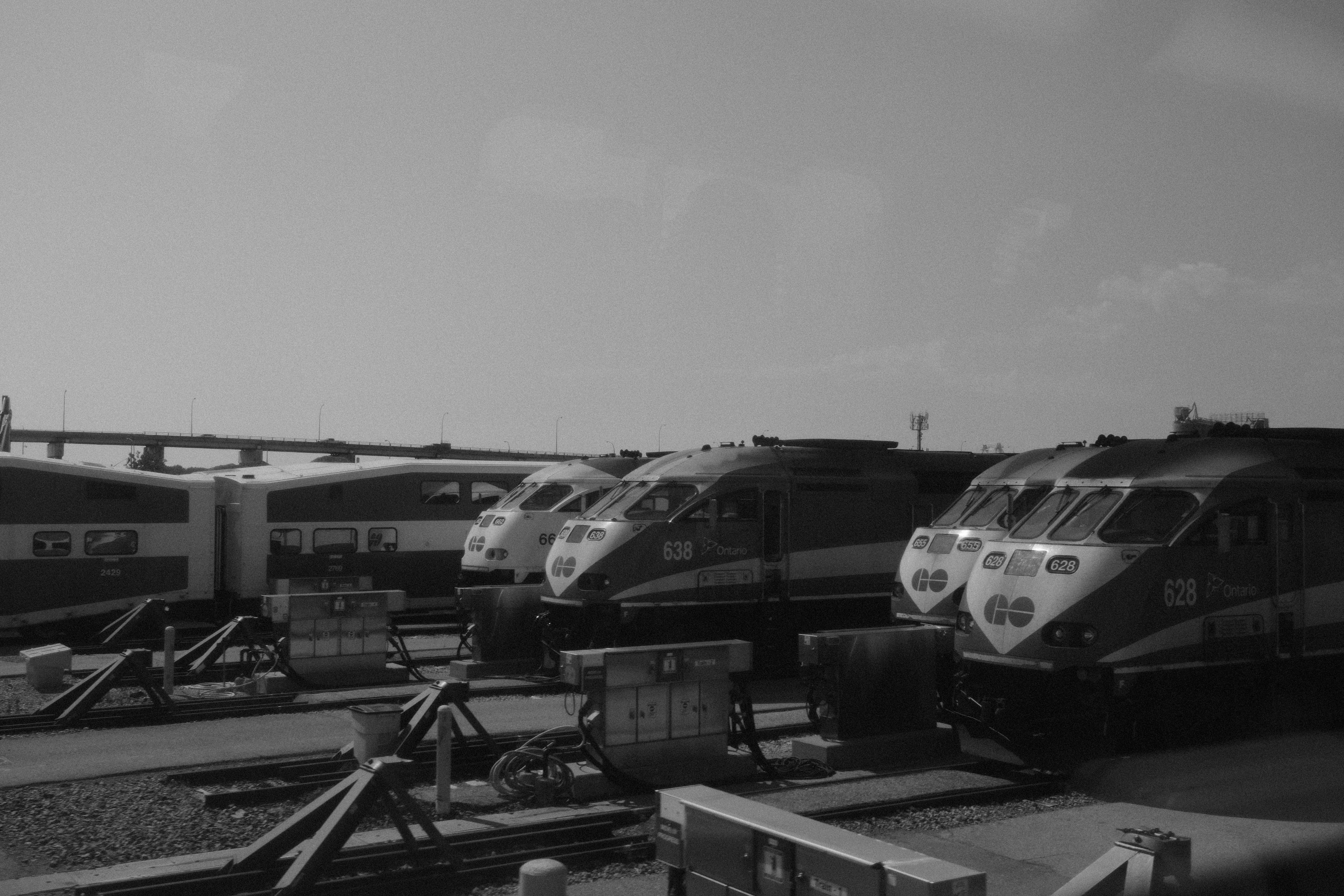 Midday Lineup: A Quiet Parade of Trains at a Quiet Terminal