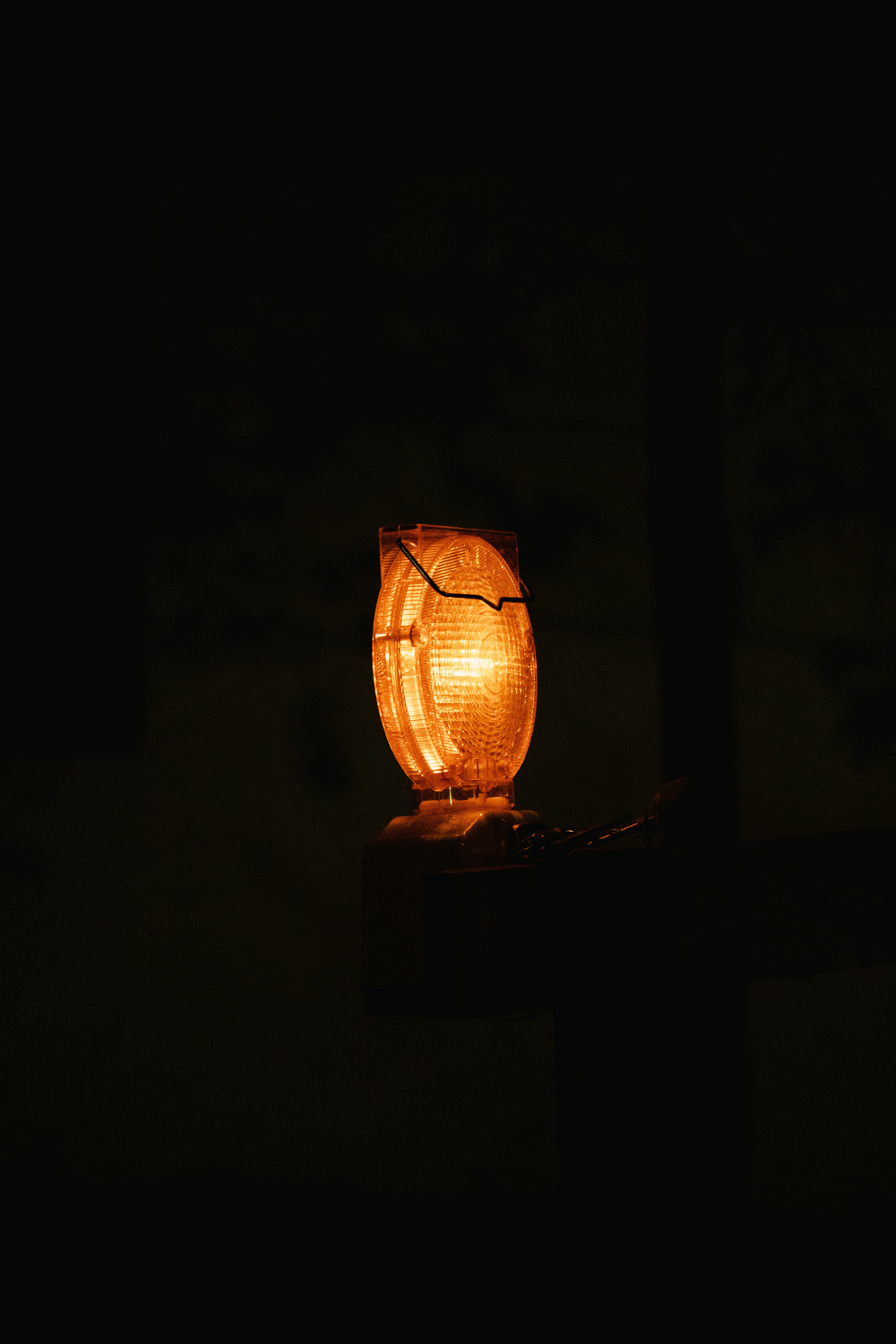 Orange Beacon in the Night